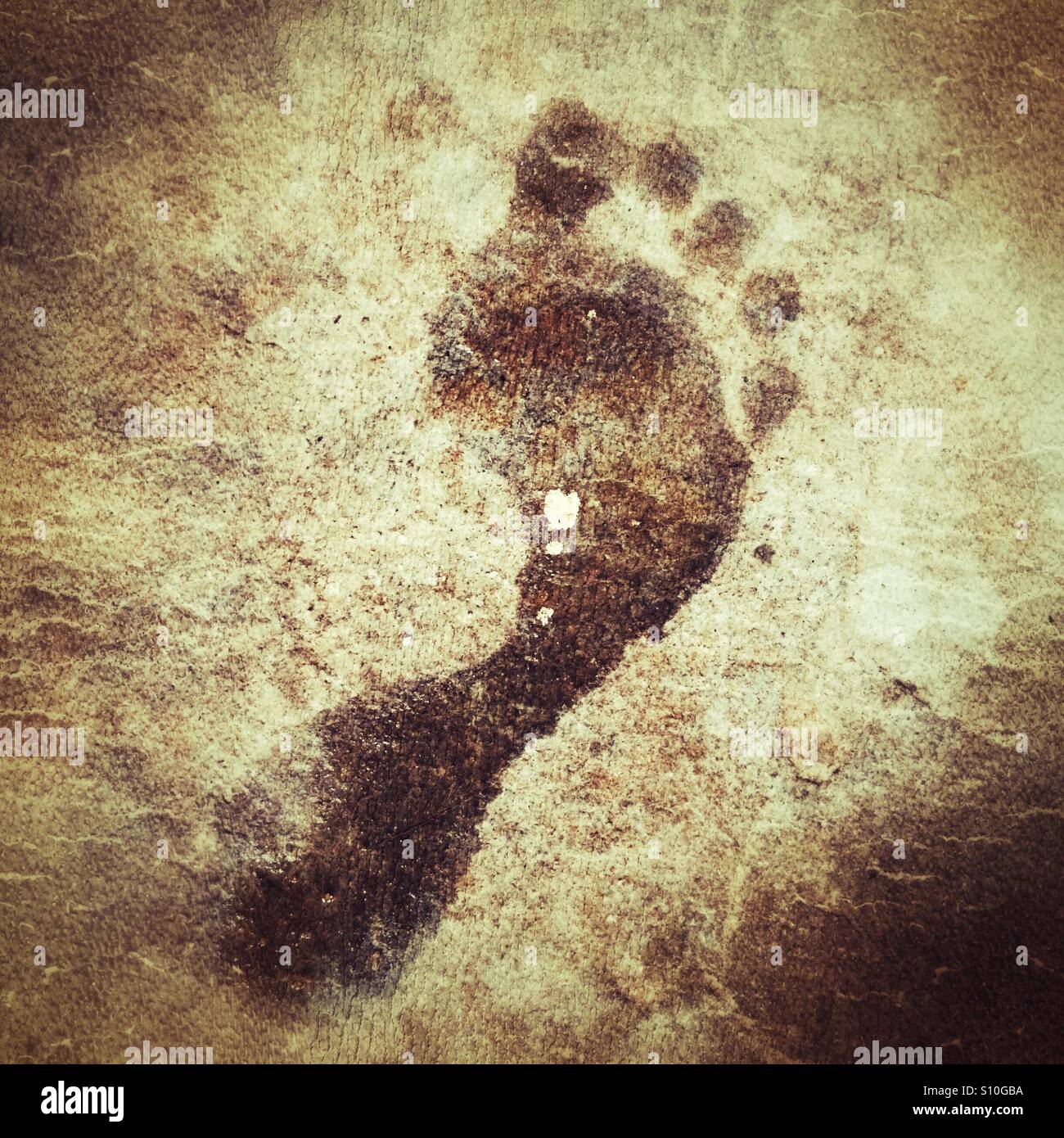 Feet Imprint High Resolution Stock Photography and Images - Alamy