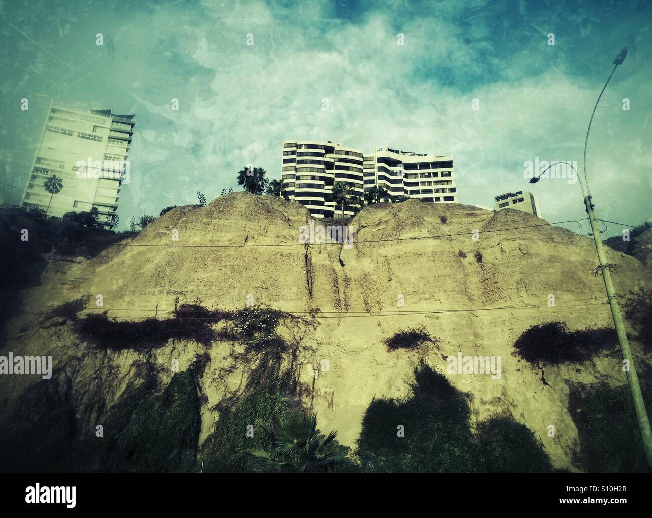 Sandy cliffs of Lina, Peru Stock Photo - Alamy