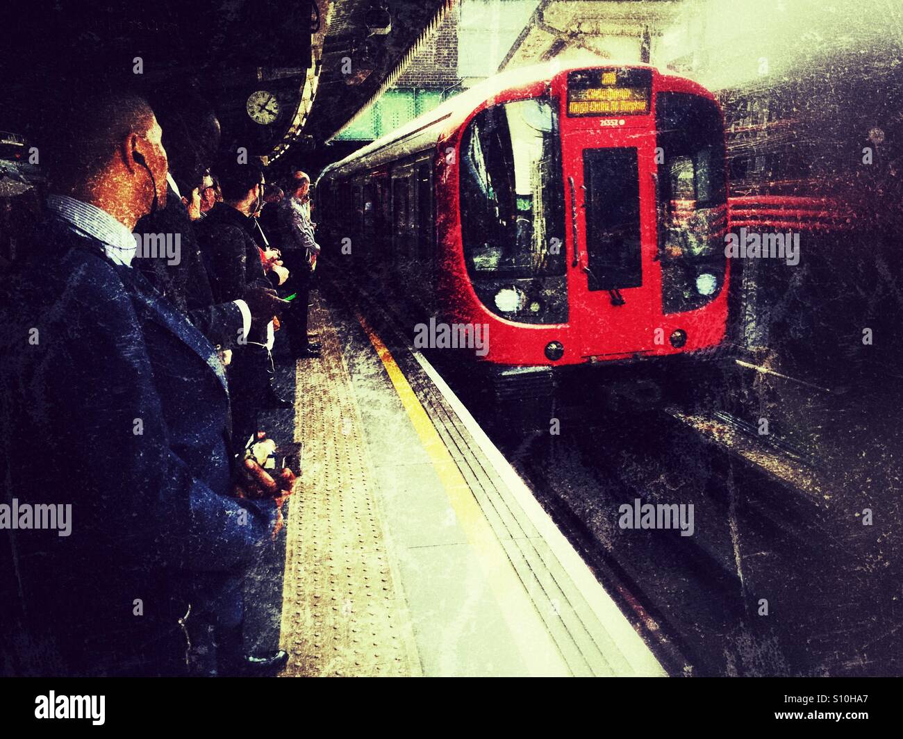 Commuters on the tube hi-res stock photography and images - Alamy