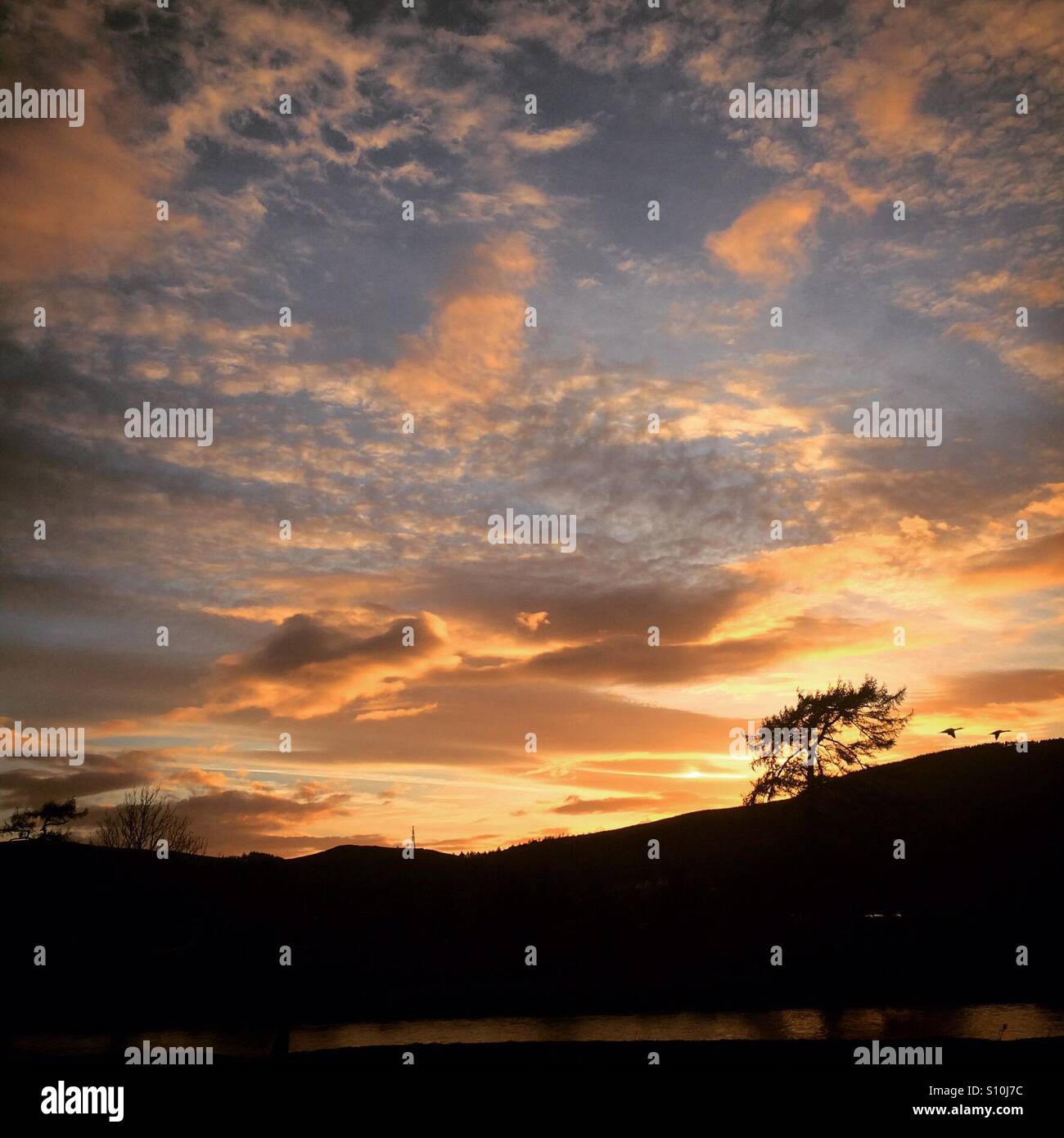 Sunset scottish borders hi-res stock photography and images - Alamy