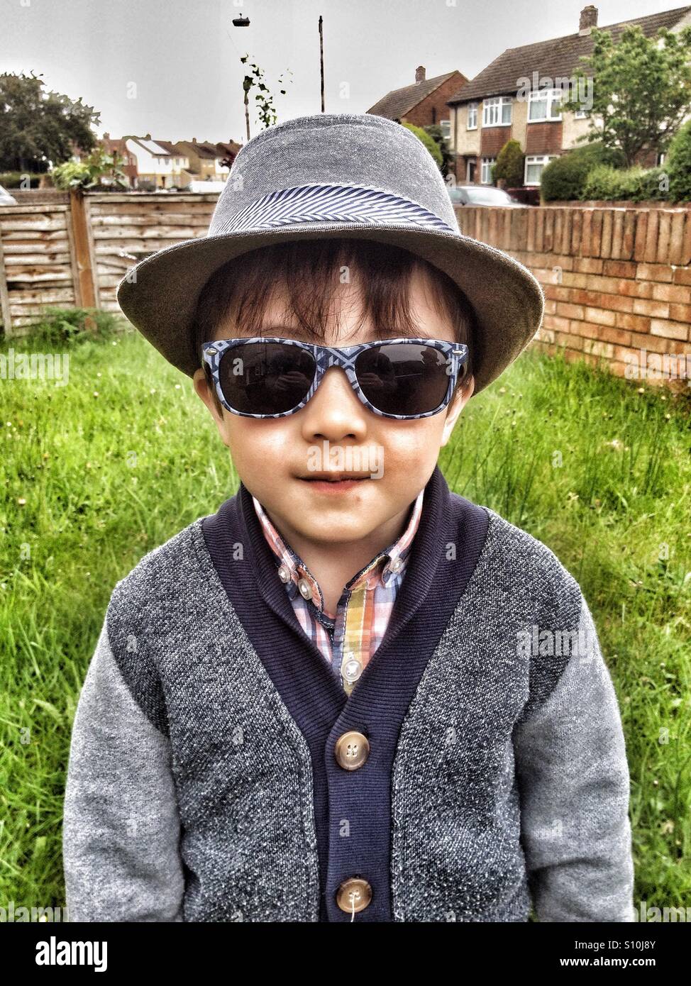 Boy wearing shades hi-res stock photography and images - Alamy