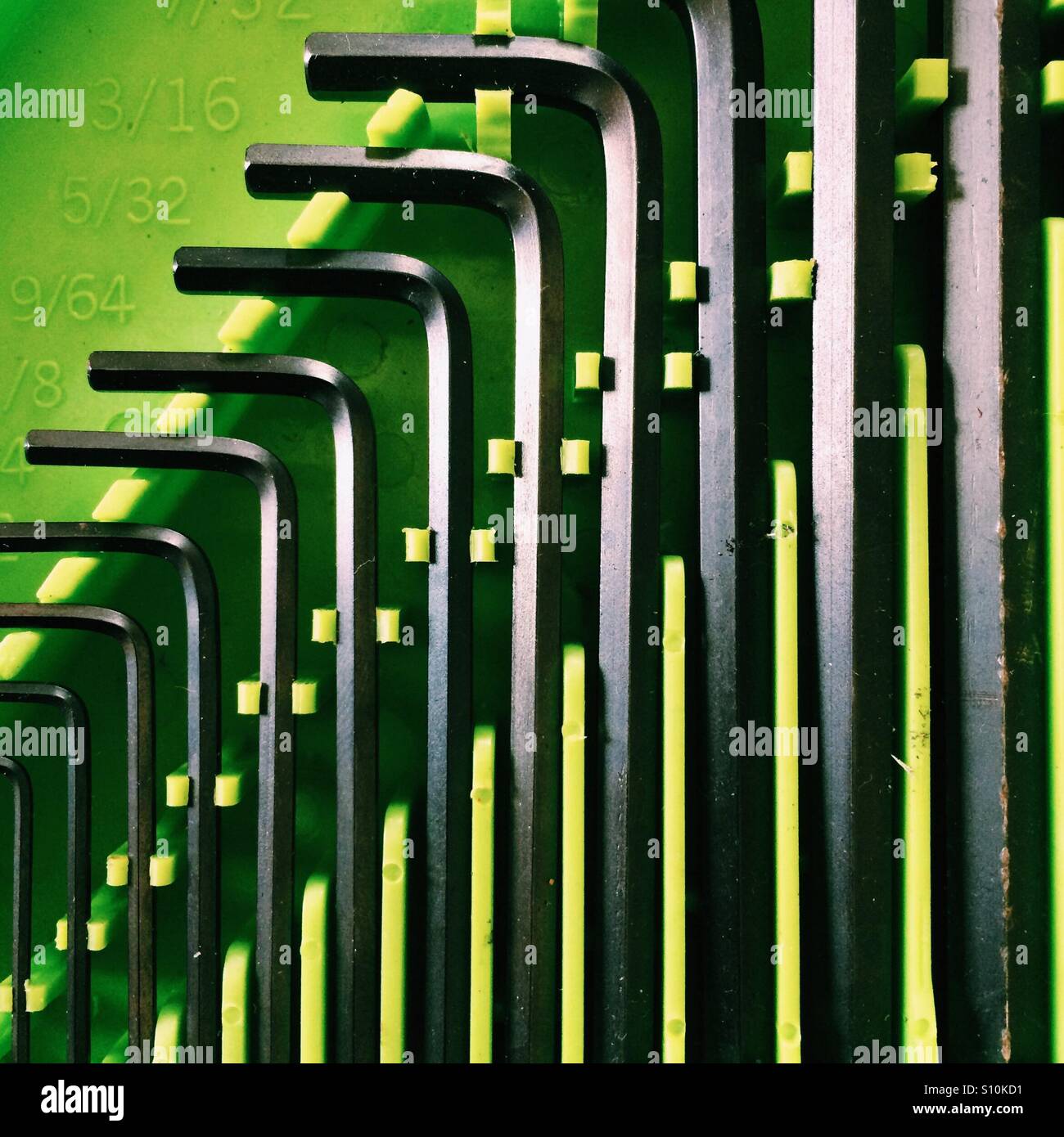 Hexagonal Allen keys Stock Photo - Alamy