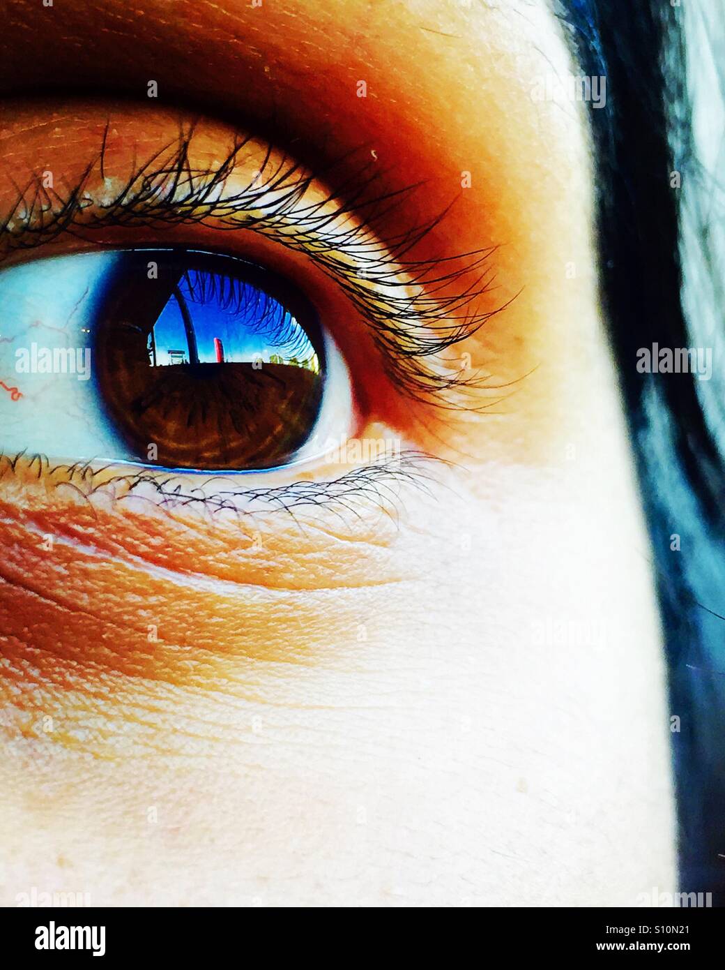 Seeing the world through your eyes Stock Photo - Alamy