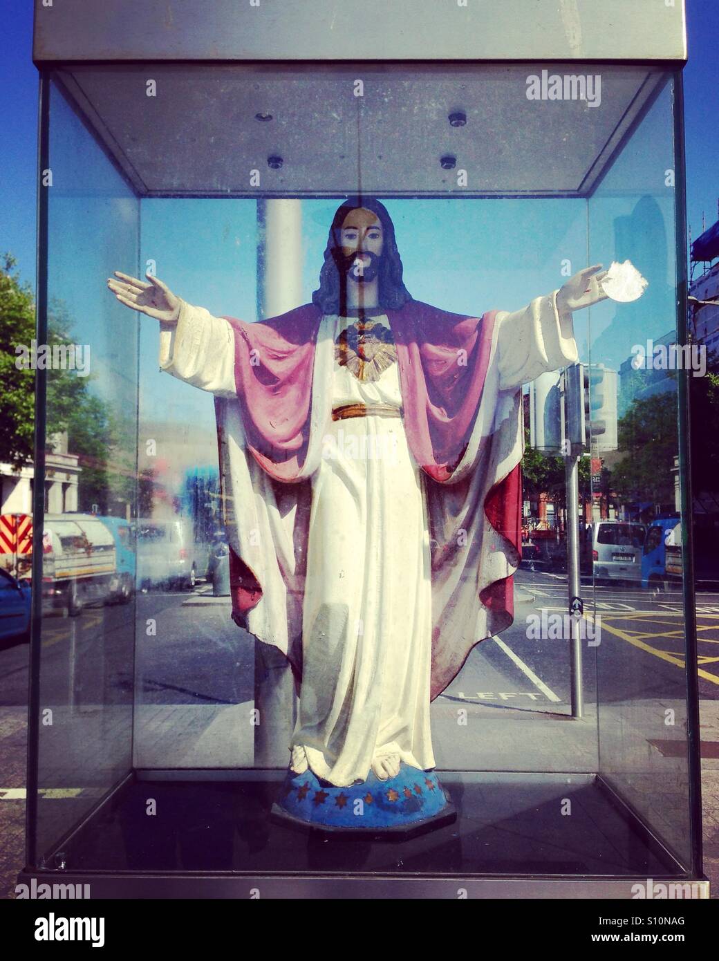Jesus statue in Dublin Stock Photo - Alamy