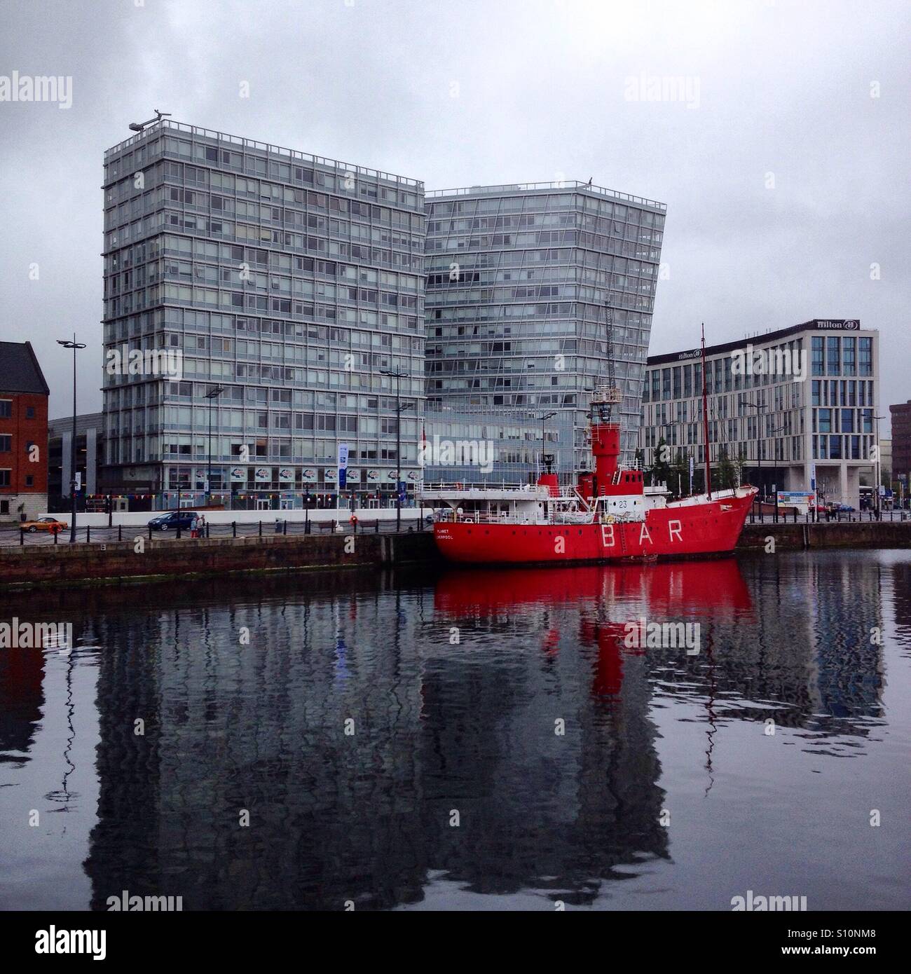 Liverpool waterfront on a rainy day Stock Photo - Alamy