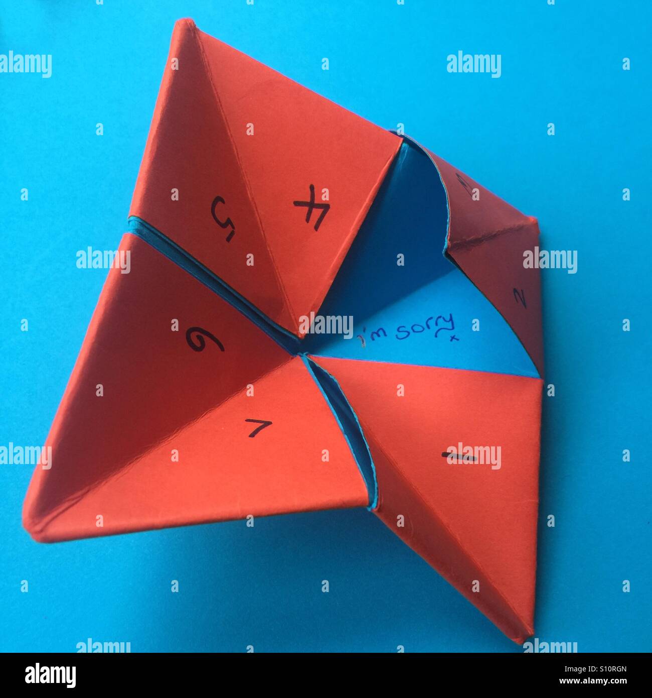 Origami fortune teller game hi-res stock photography and images - Alamy