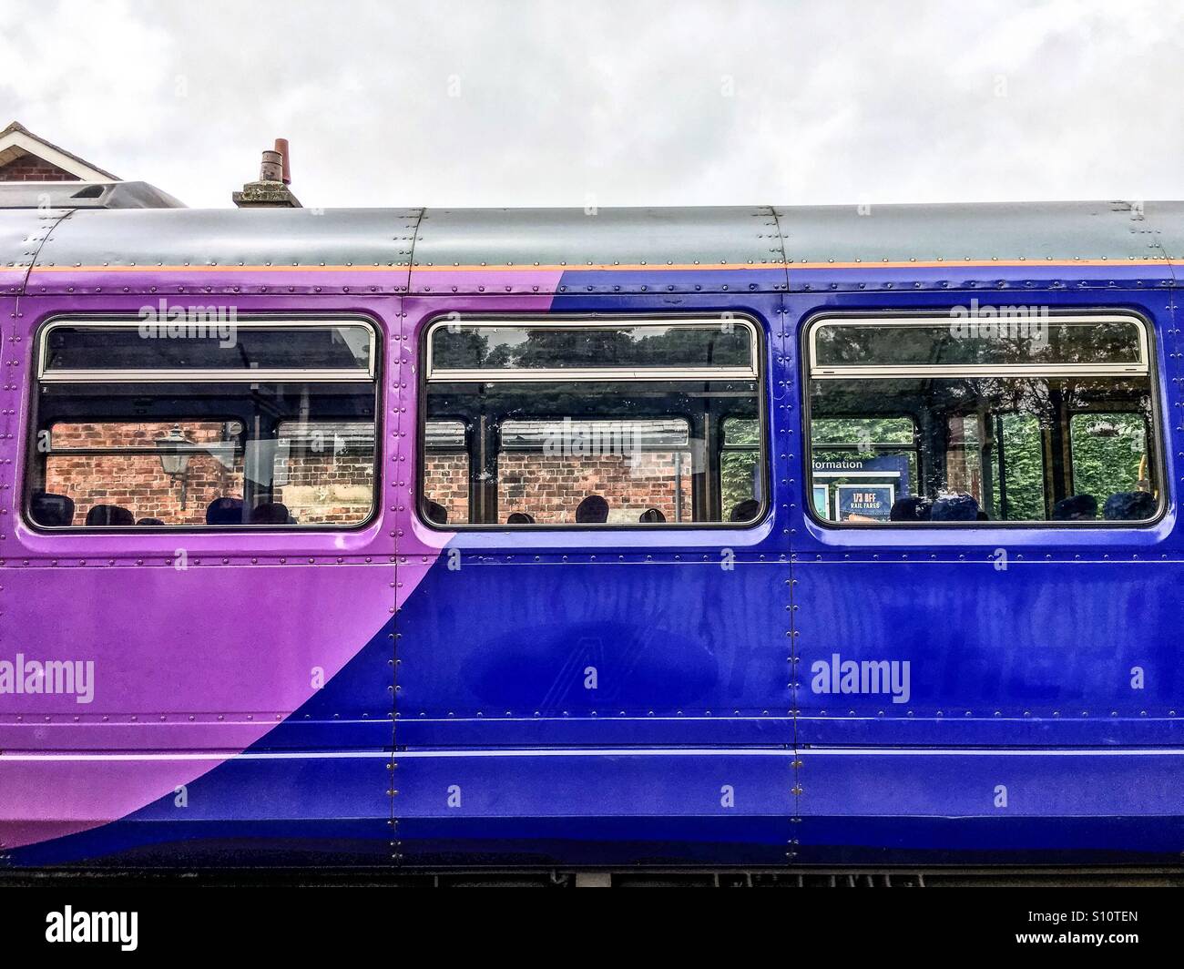 Purple train hi-res stock photography and images - Alamy