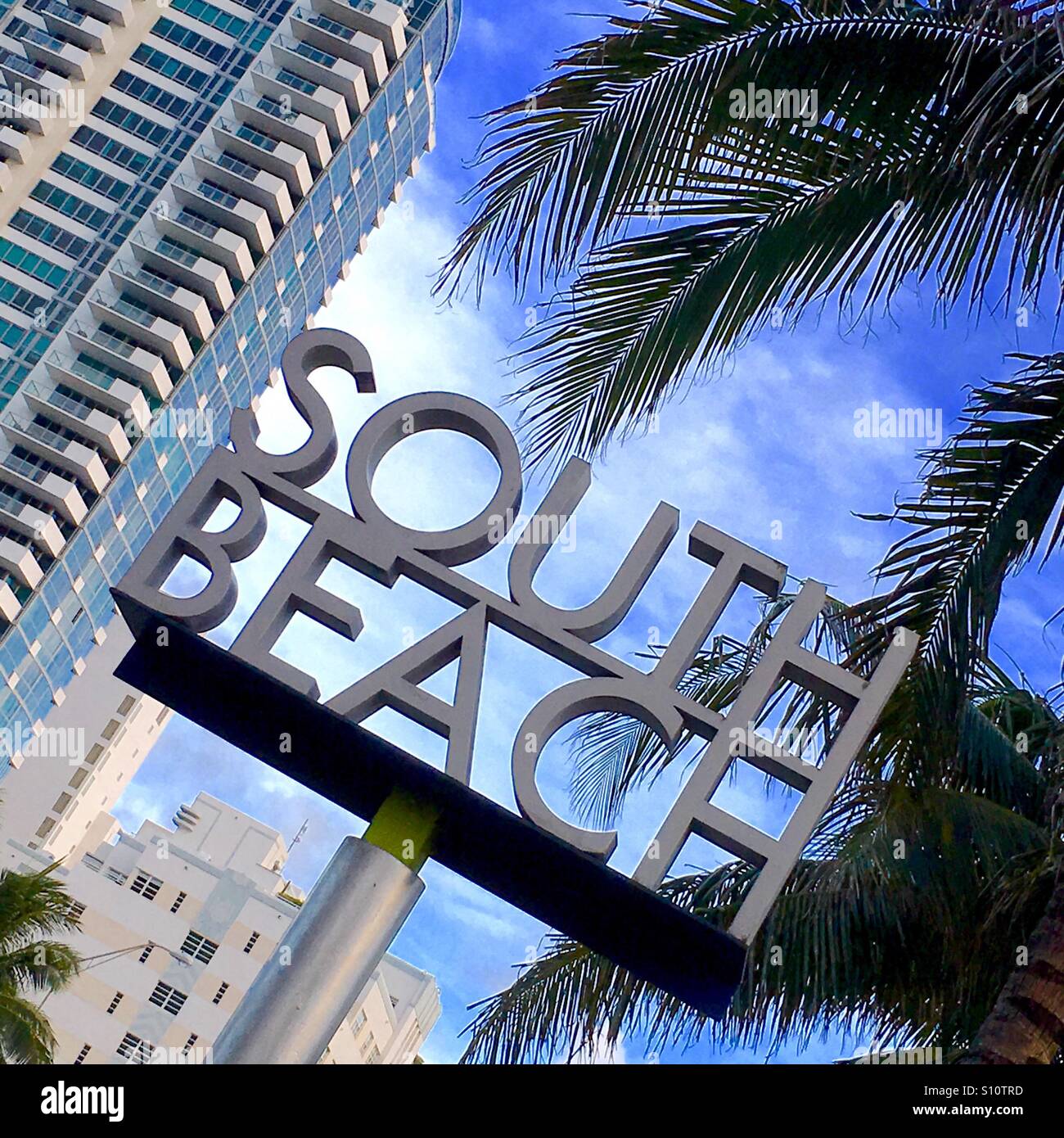 South Beach signage Stock Photo - Alamy