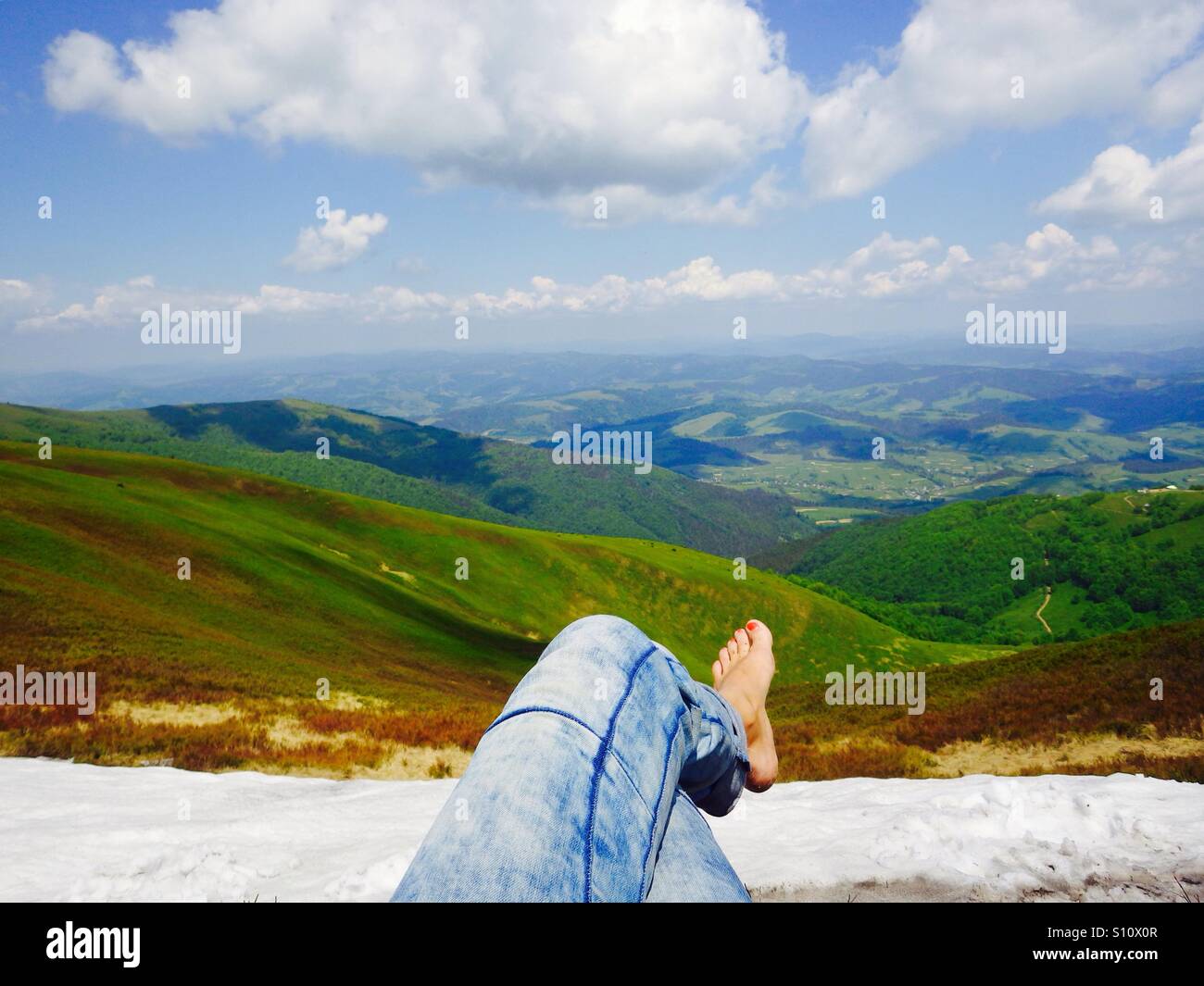 Relax in mountains Stock Photo - Alamy