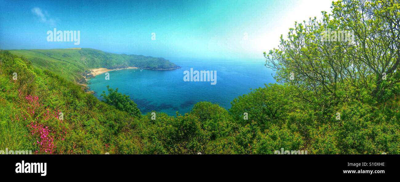 Lantic Bay, Cornwall, UK Stock Photo - Alamy