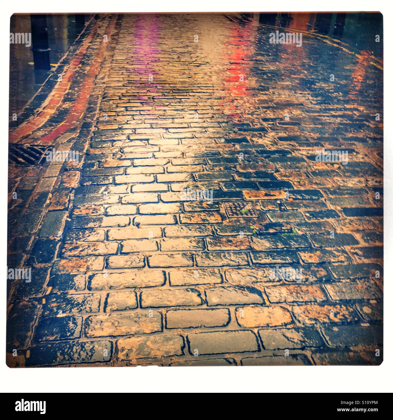 Rain soaked pavement hi-res stock photography and images - Alamy