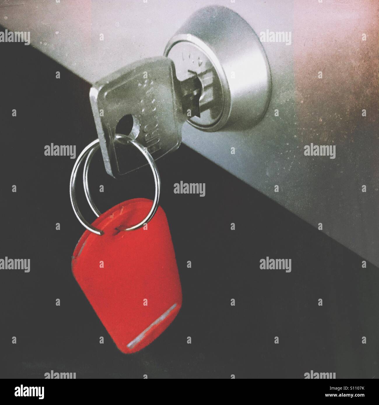 The red key hanger Stock Photo - Alamy