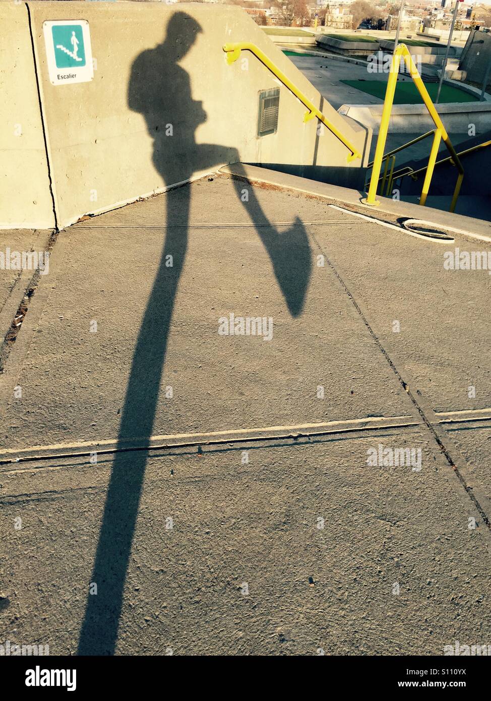 Shadow man stairs hi-res stock photography and images - Alamy