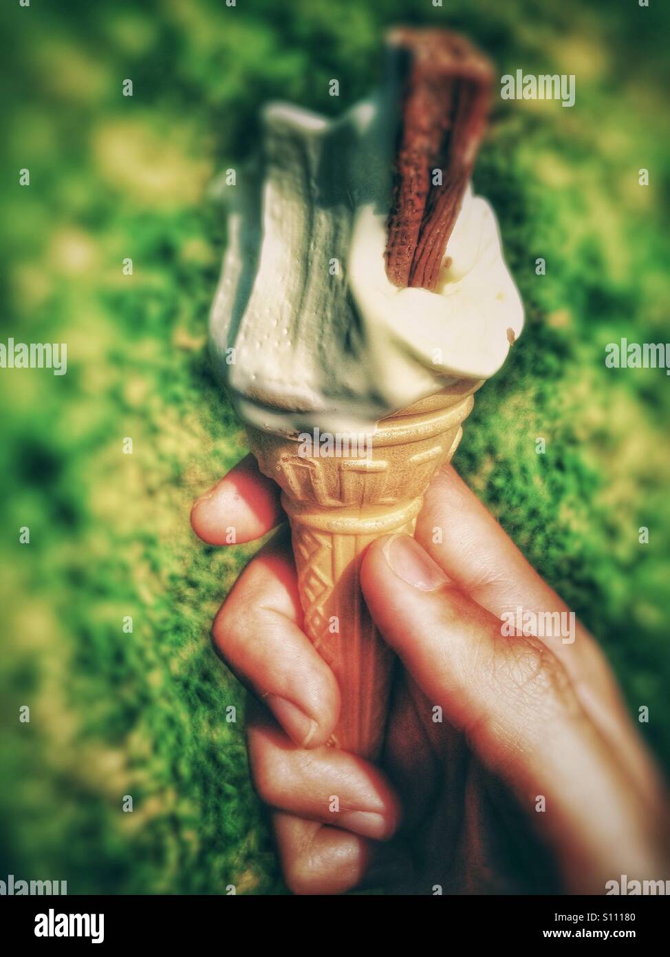Melting ice cream Stock Photo - Alamy