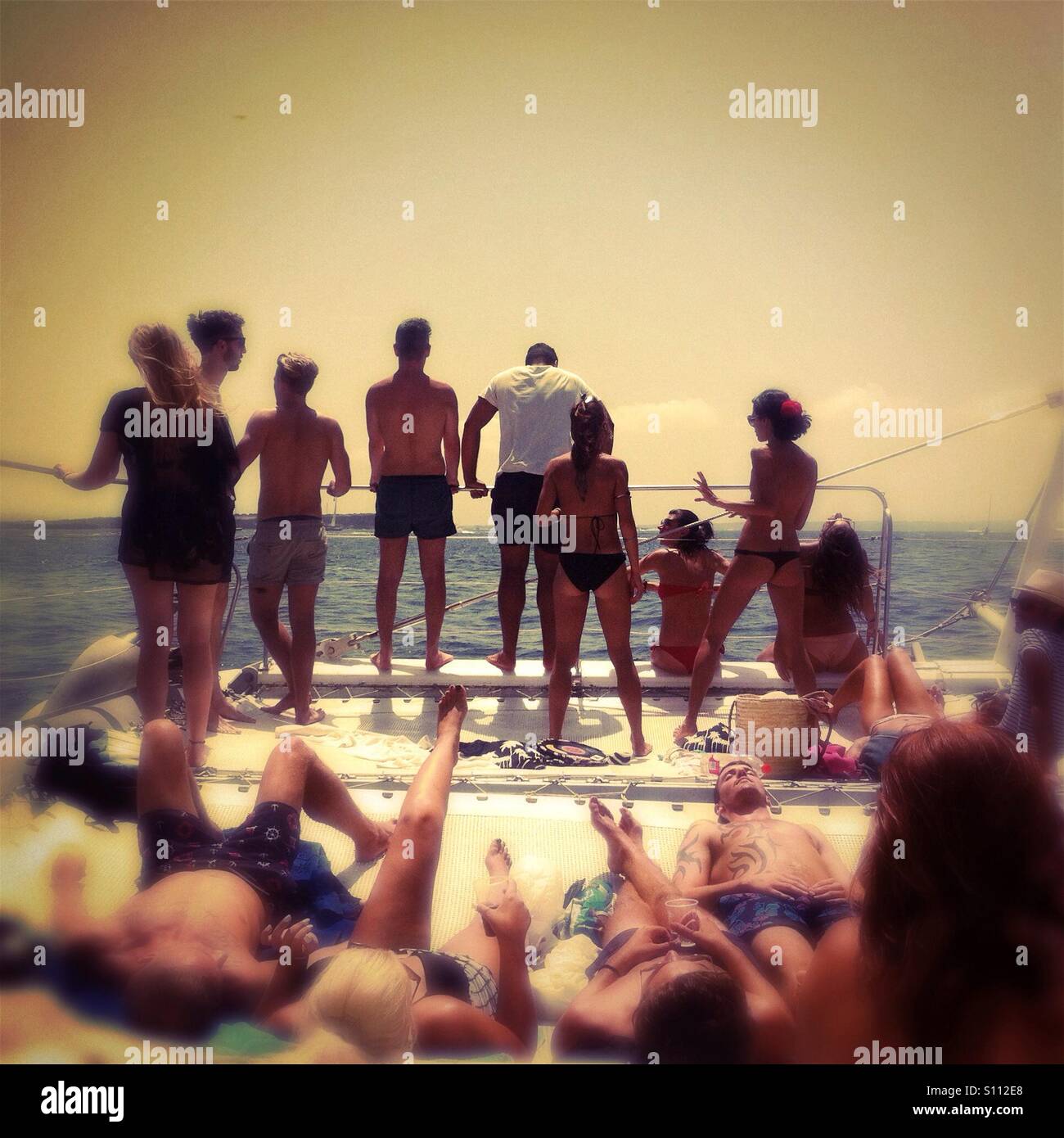 Girls boat party hi-res stock photography and images - Alamy