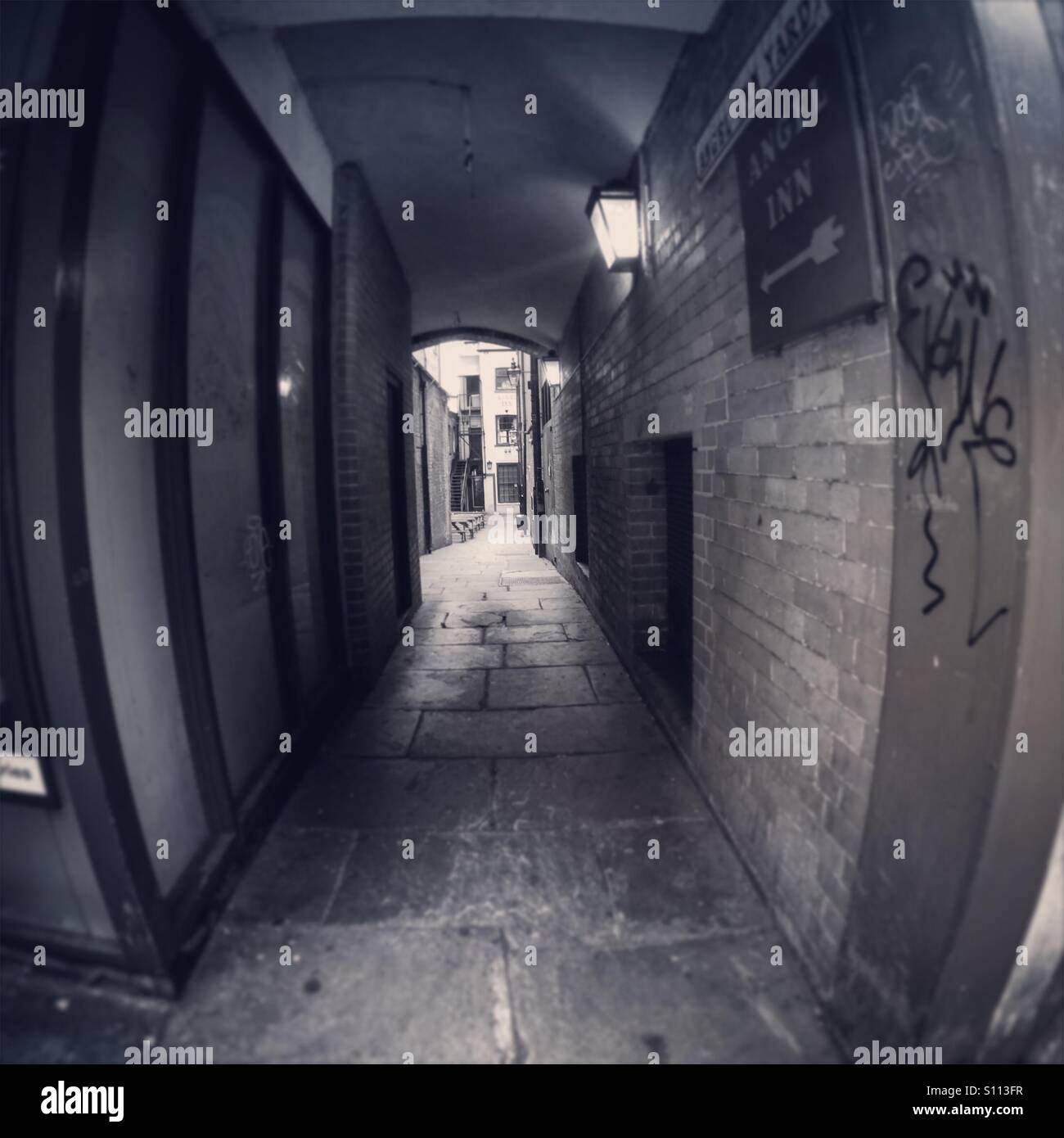 Angel inn Yard, Leeds Stock Photo - Alamy