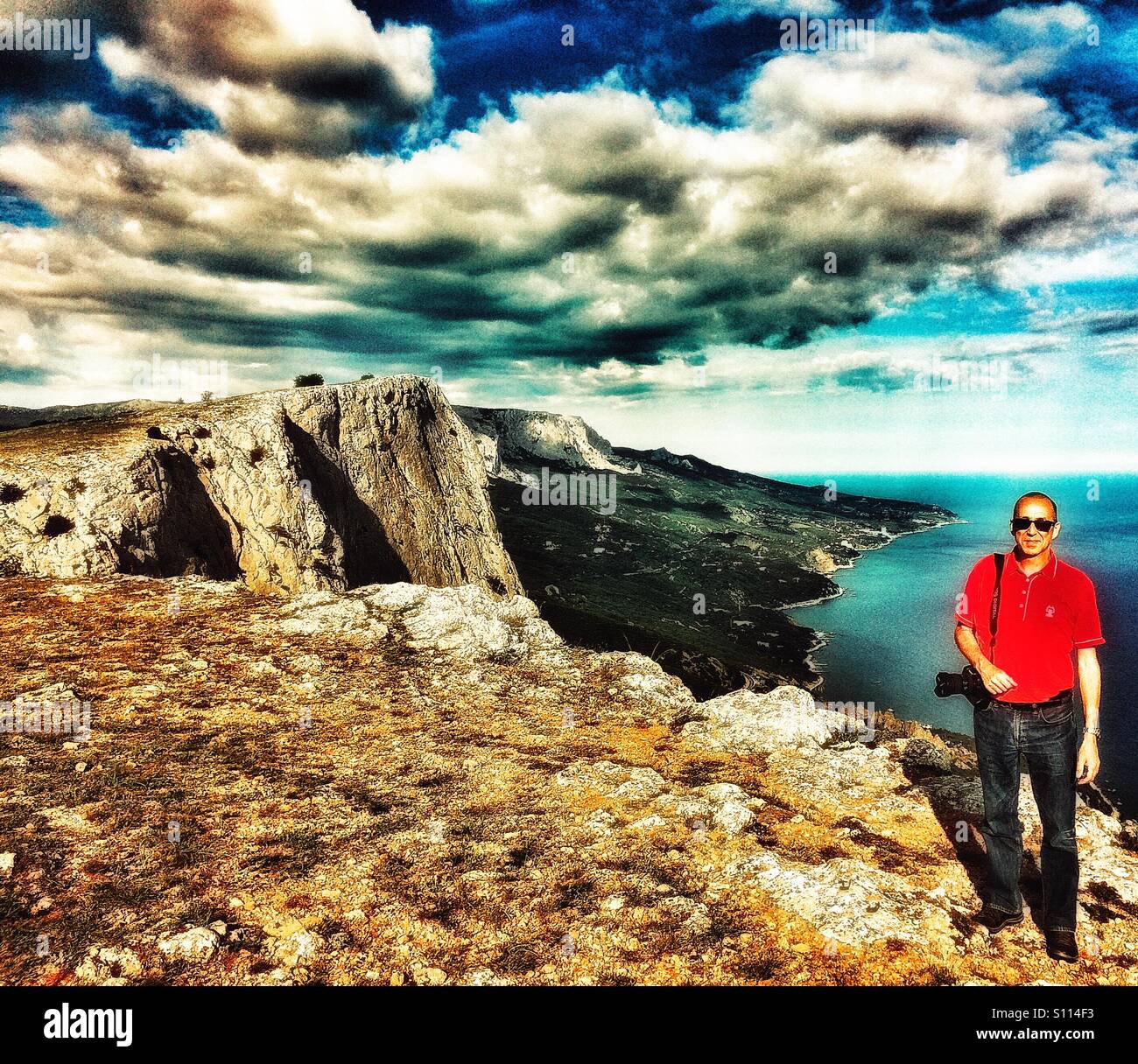 Black Sea coast landscape, Crimea Stock Photo - Alamy