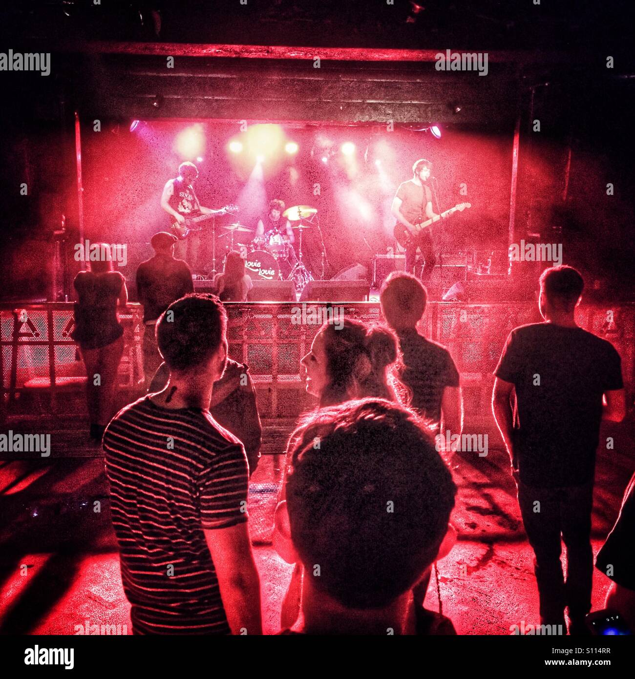 People watching a gig Stock Photo - Alamy