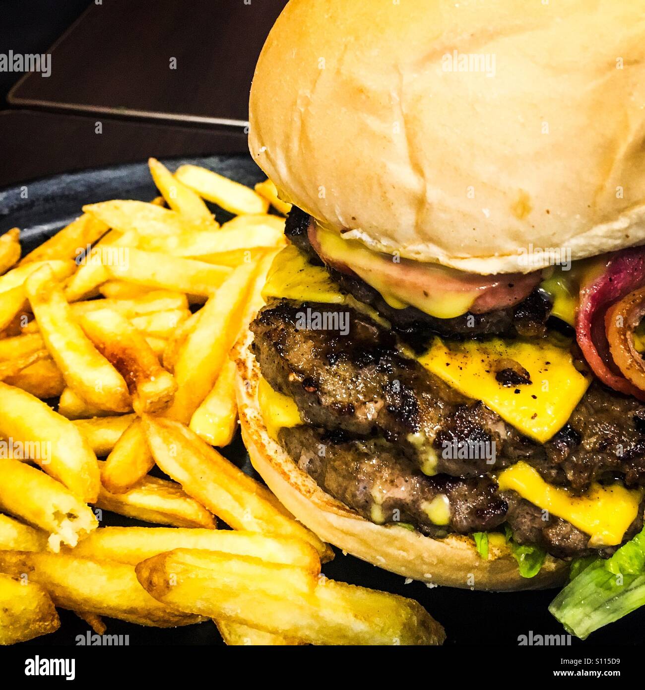 Fries and meat hi-res stock photography and images - Alamy