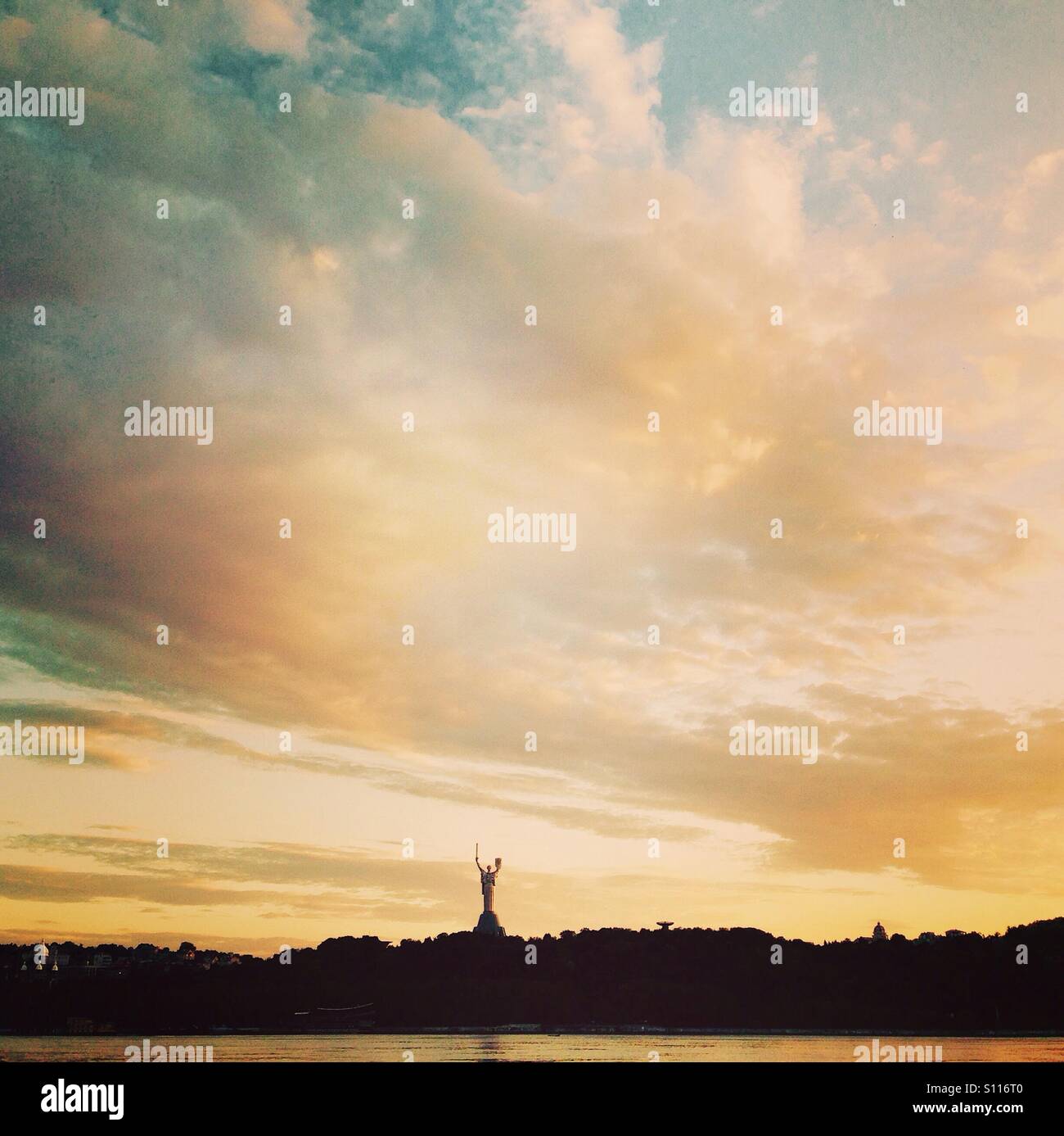 Kiev sunset sky Stock Photo - Alamy