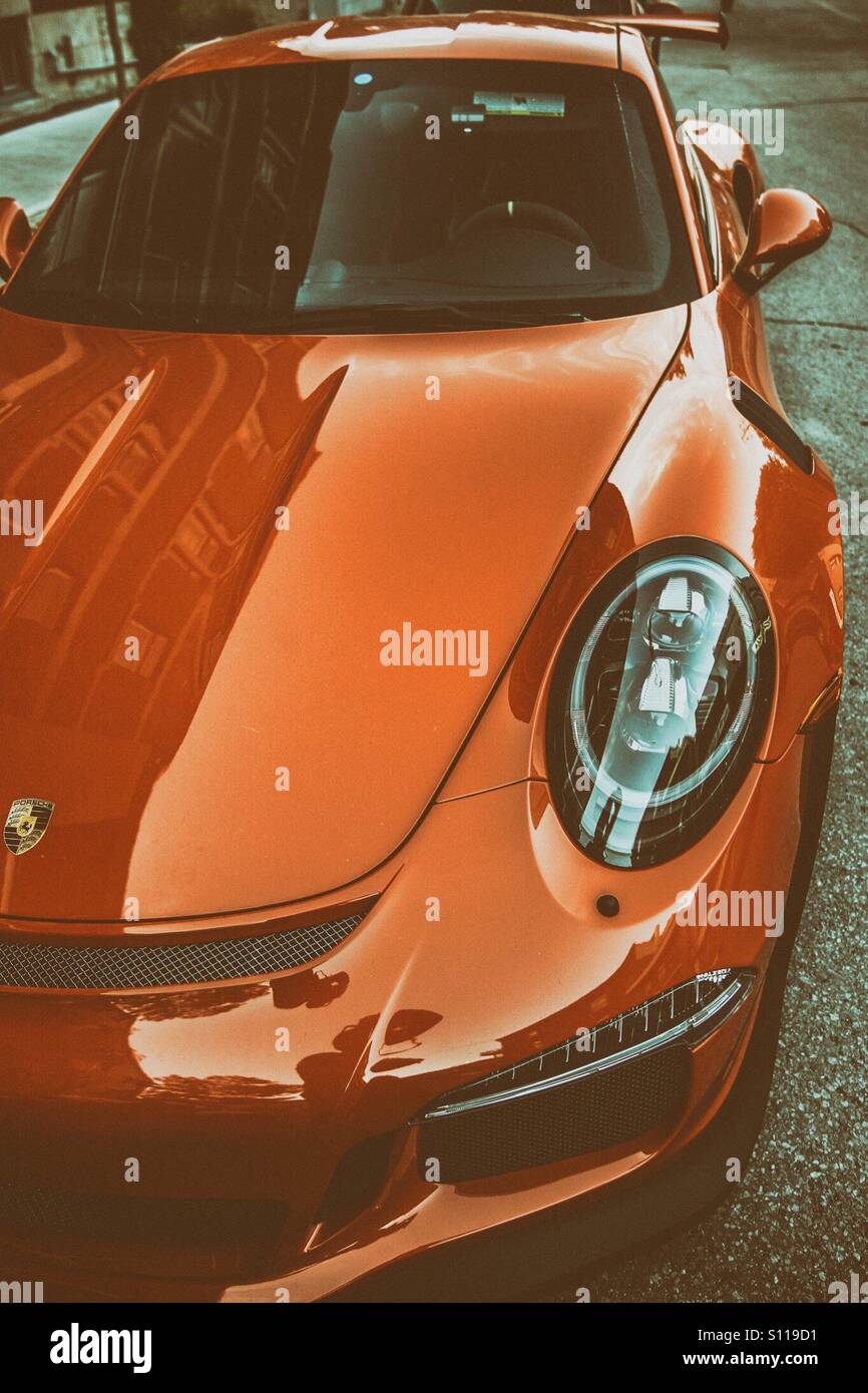 Pretty car on the street Stock Photo - Alamy