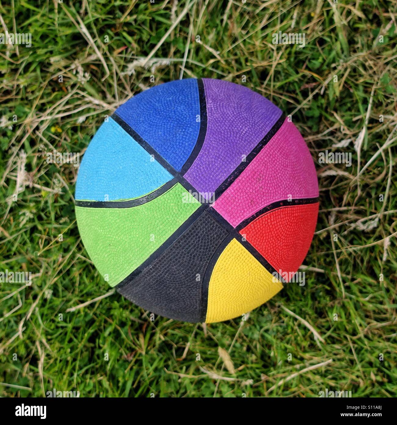 Rainbow football hi-res stock photography and images - Alamy