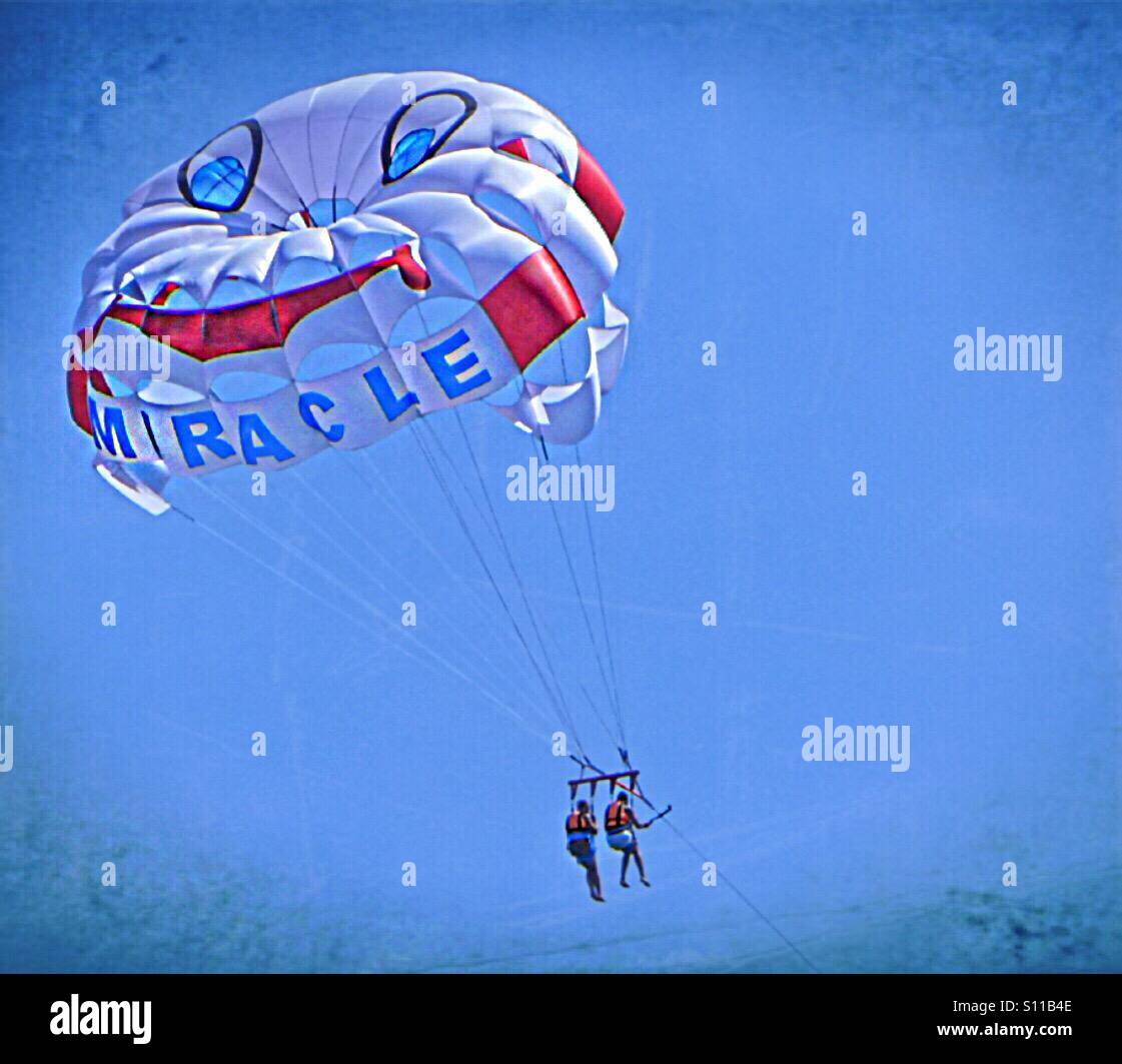 ...fly, miracle, fly and dream...! With selfiestick!! Stock Photo - Alamy