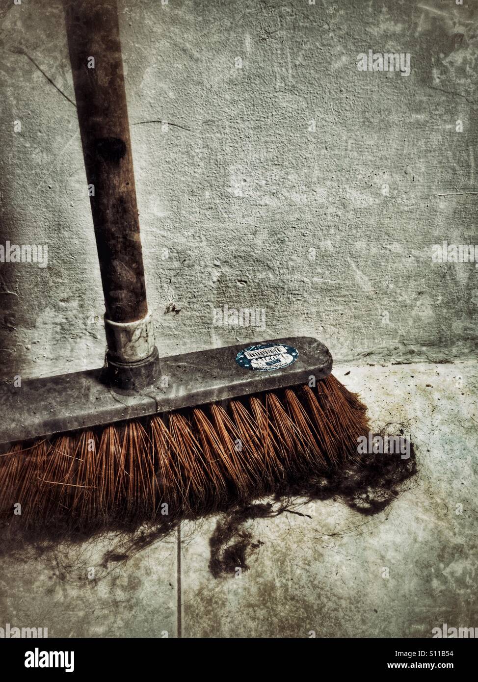Old broom hi-res stock photography and images - Alamy
