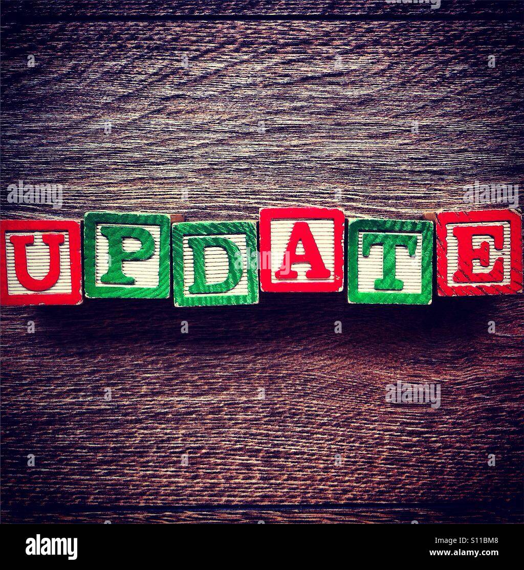 Update word hi-res stock photography and images - Alamy