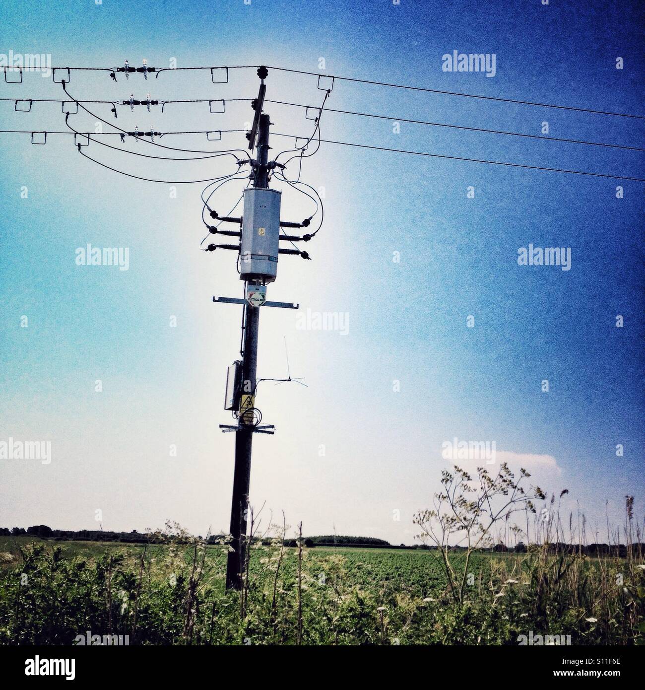 Telegraph pole telegraph poles hi-res stock photography and images - Alamy