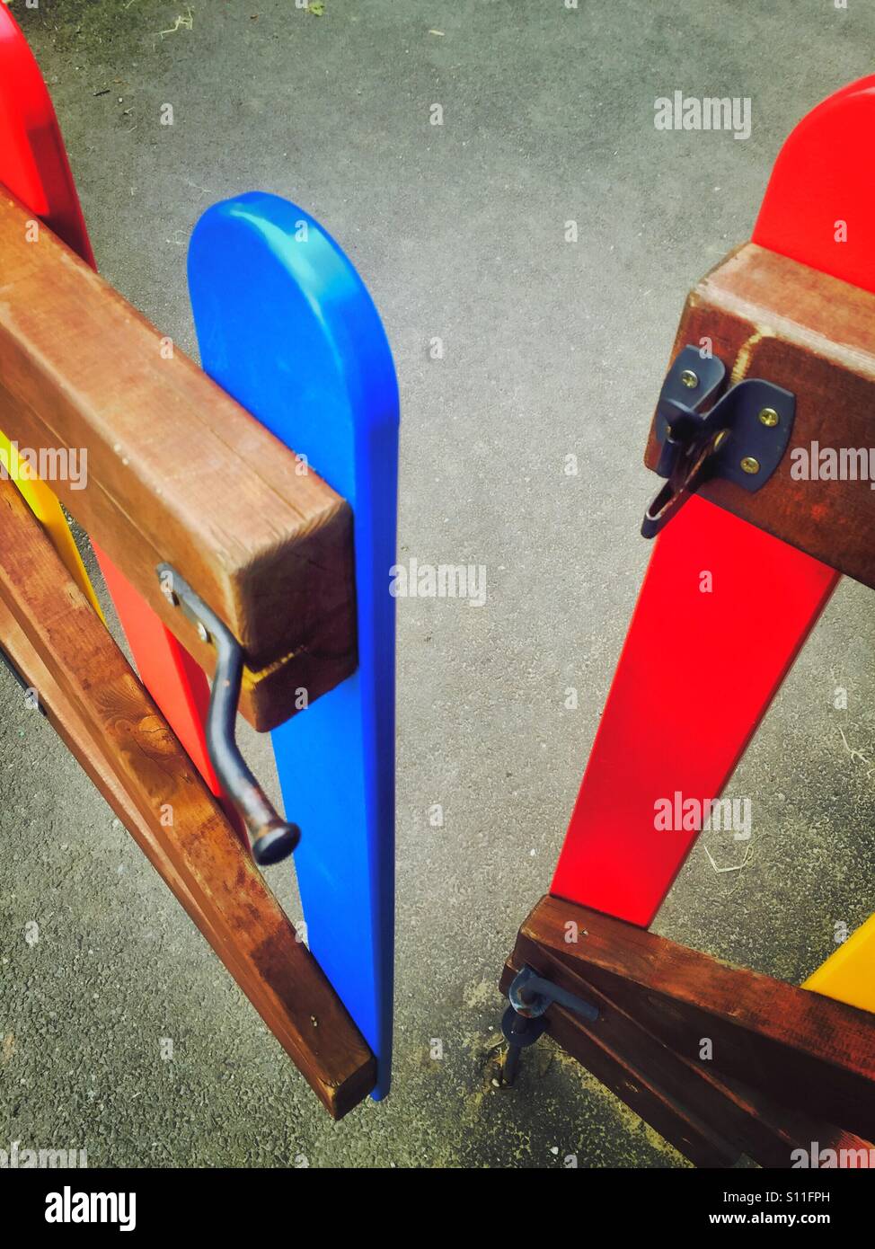 Colourful Painted Gate High Resolution Stock Photography and Images - Alamy