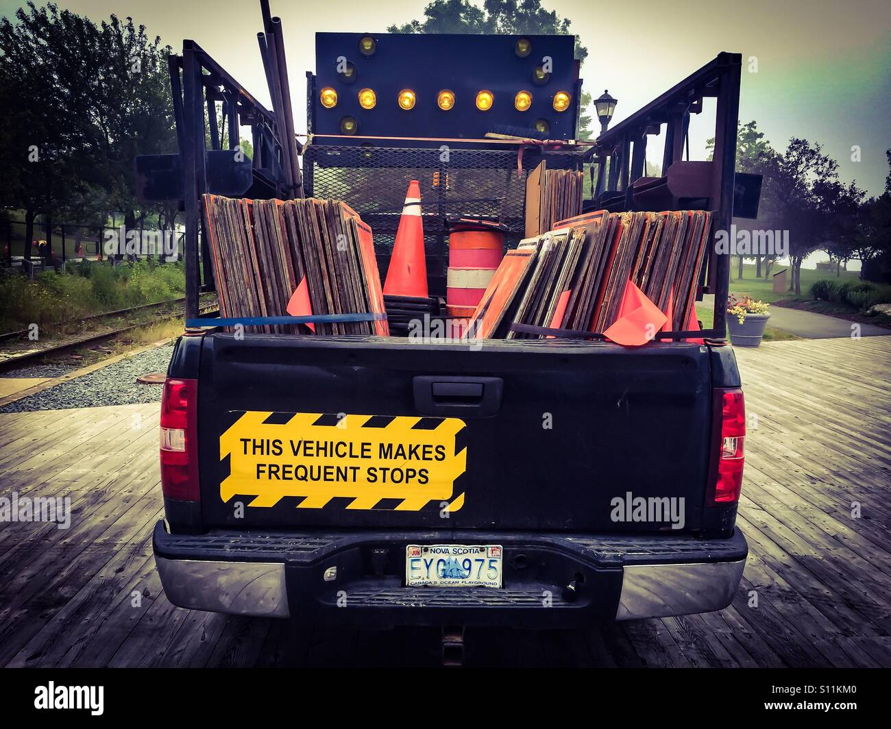Frequent Stops Vehicle Stock Photo - Alamy