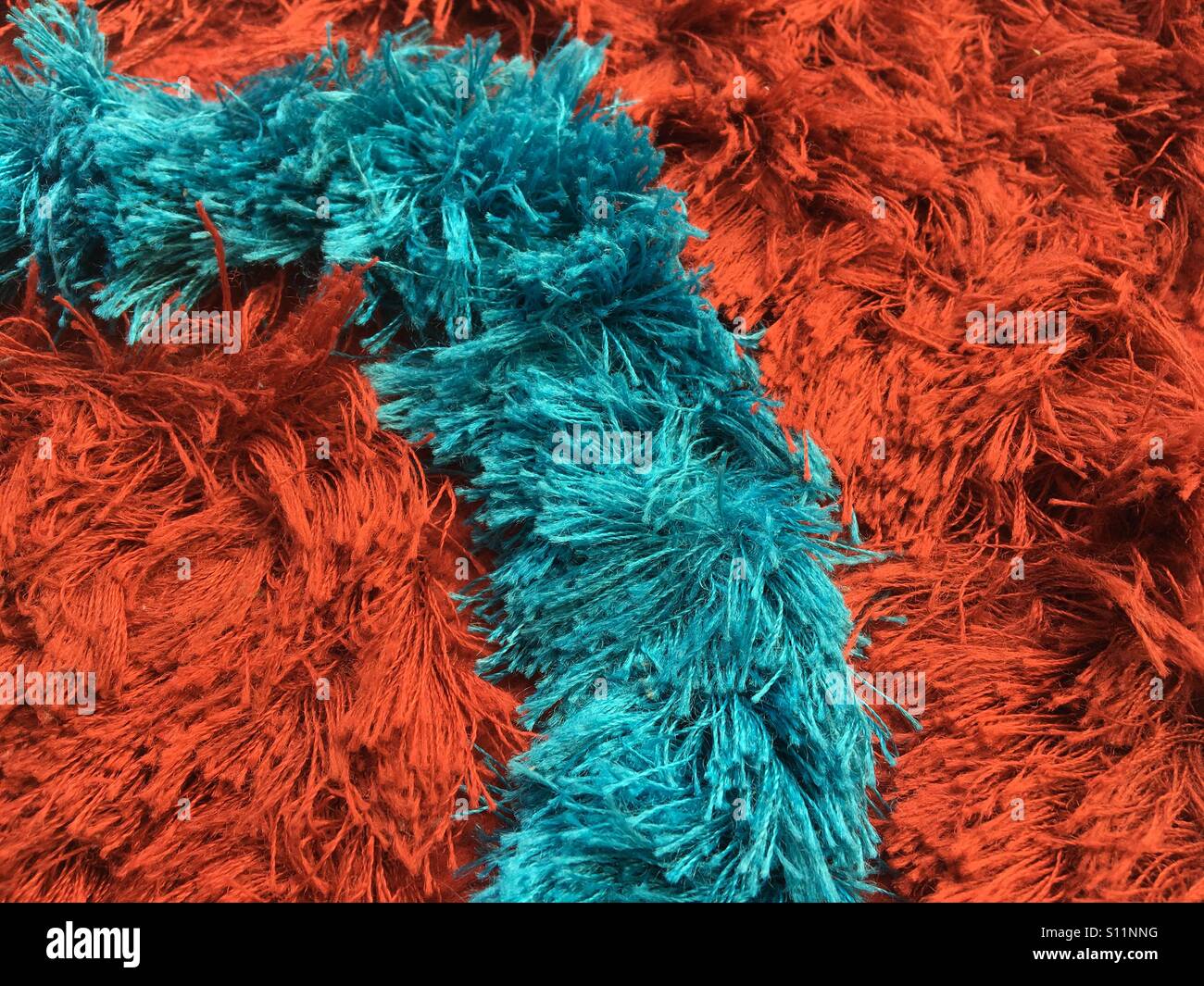 Blue and Red Cotton Mat Stock Photo - Alamy