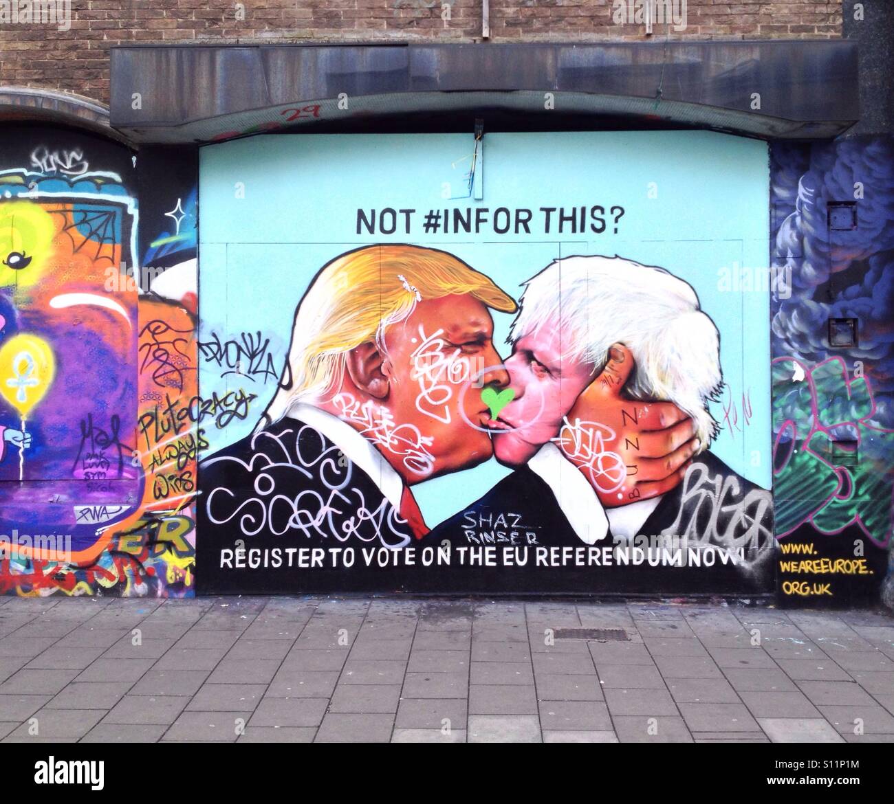 Boris johnson graffiti hi-res stock photography and images - Alamy