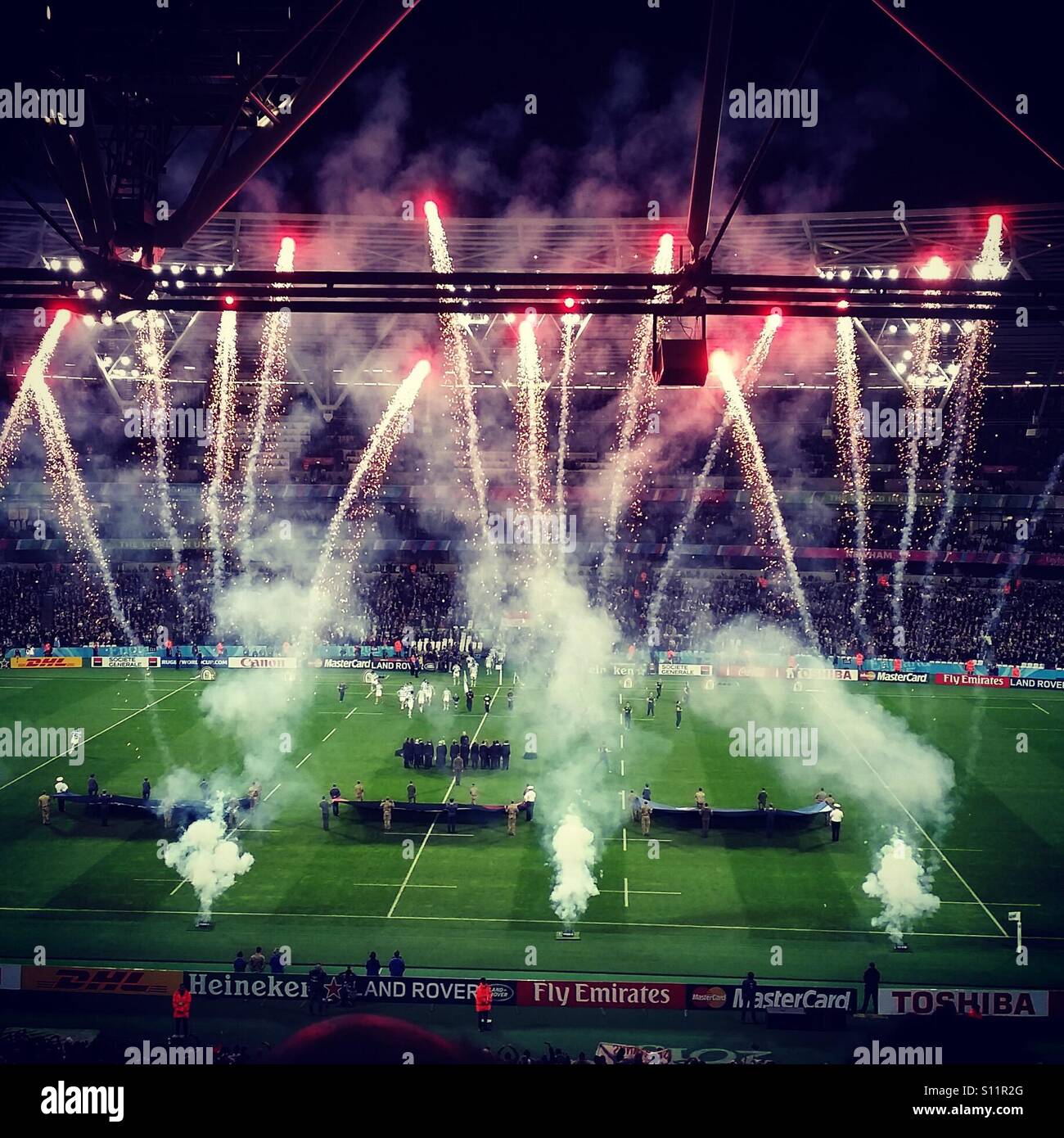 Olympic stadium london fireworks hi-res stock photography and images ...