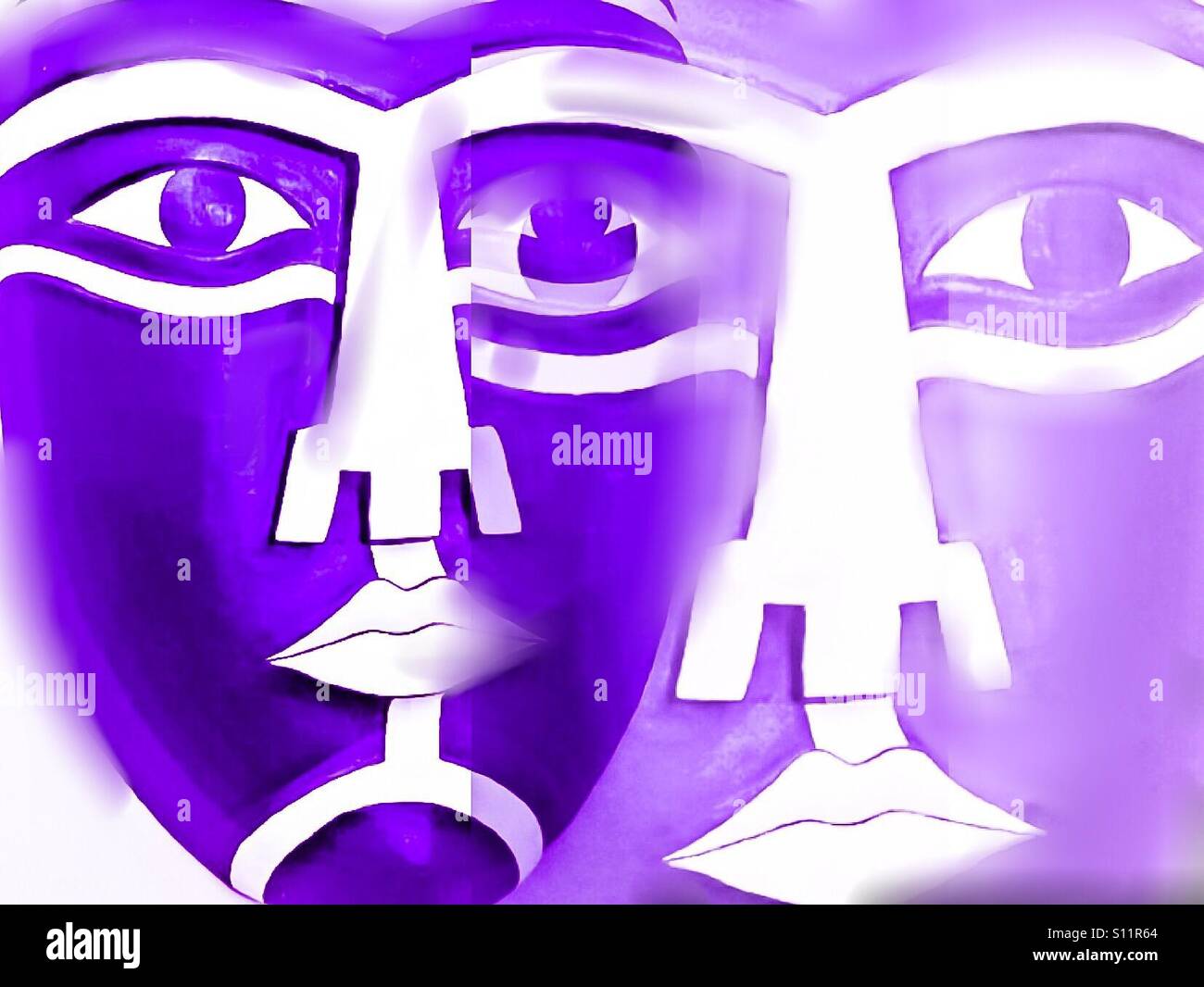 Doppleganger, alter ego, two faces, two-faced. Face and a half. Face ...