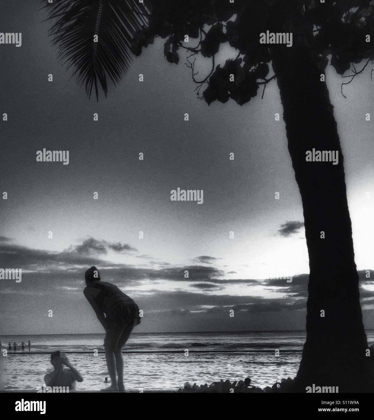 Waikiki bathing beauty Stock Photo - Alamy