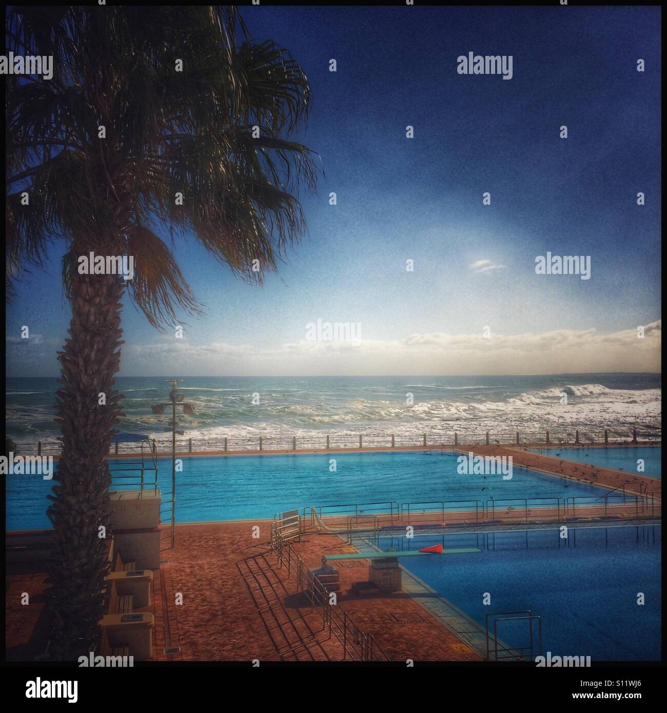 Seapoint public swimming pool, Cape Town, South Africa Stock Photo - Alamy