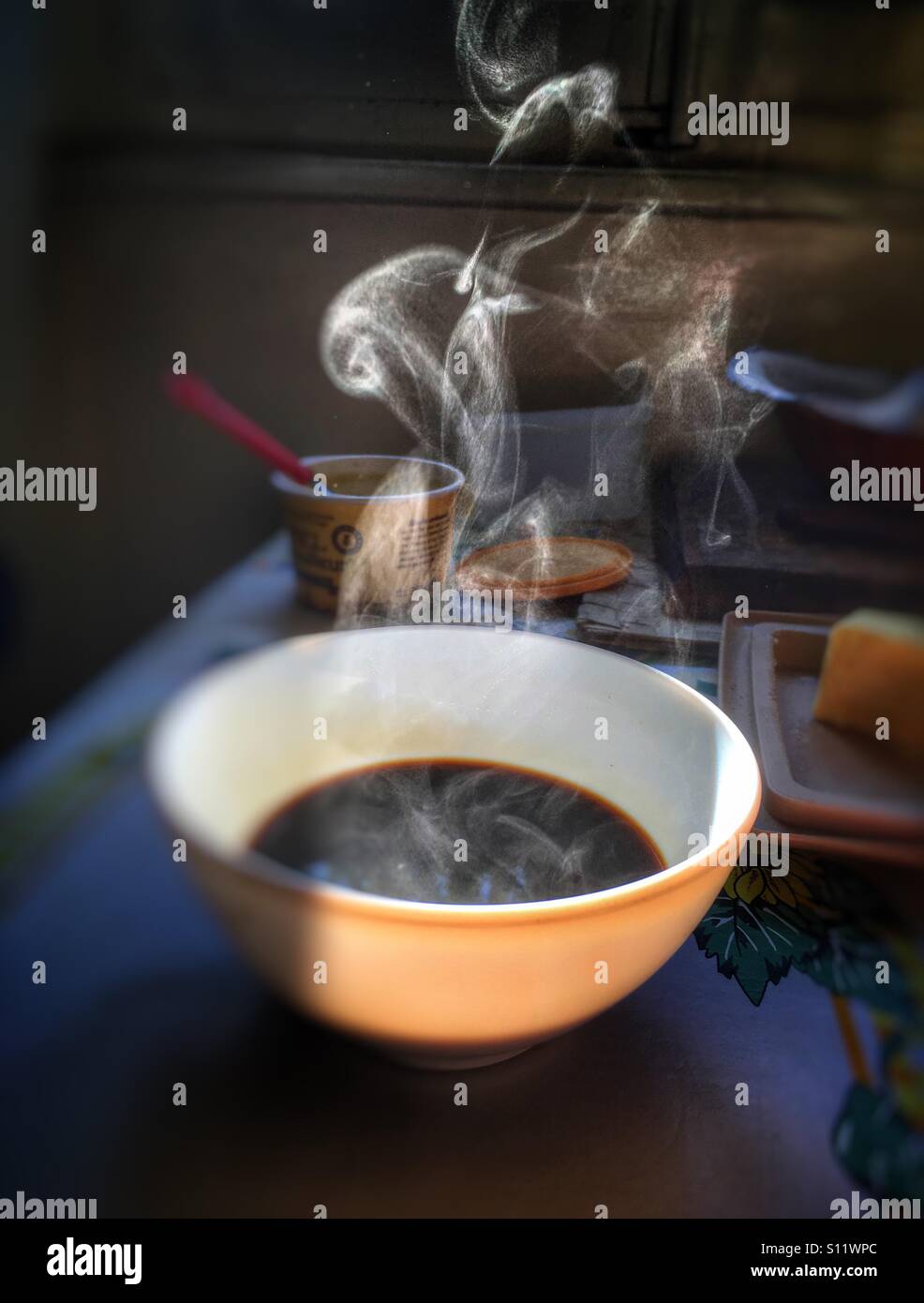 Hot coffee with breakfast hi-res stock photography and images - Alamy