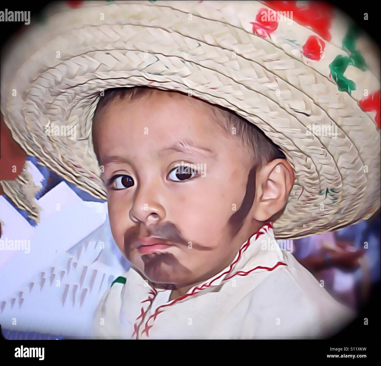 Mexican Boy in costume Stock Photo - Alamy