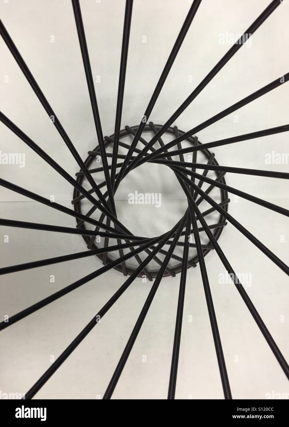 Metal wire spiral pattern Stock Photo - Alamy