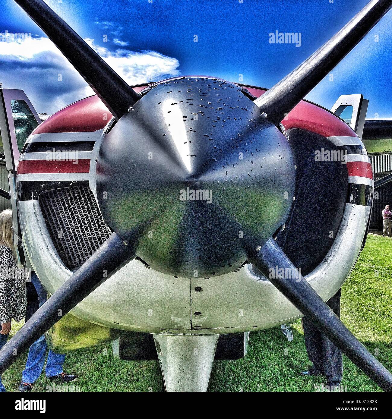 Cessna caravan spinner and propeller Stock Photo - Alamy