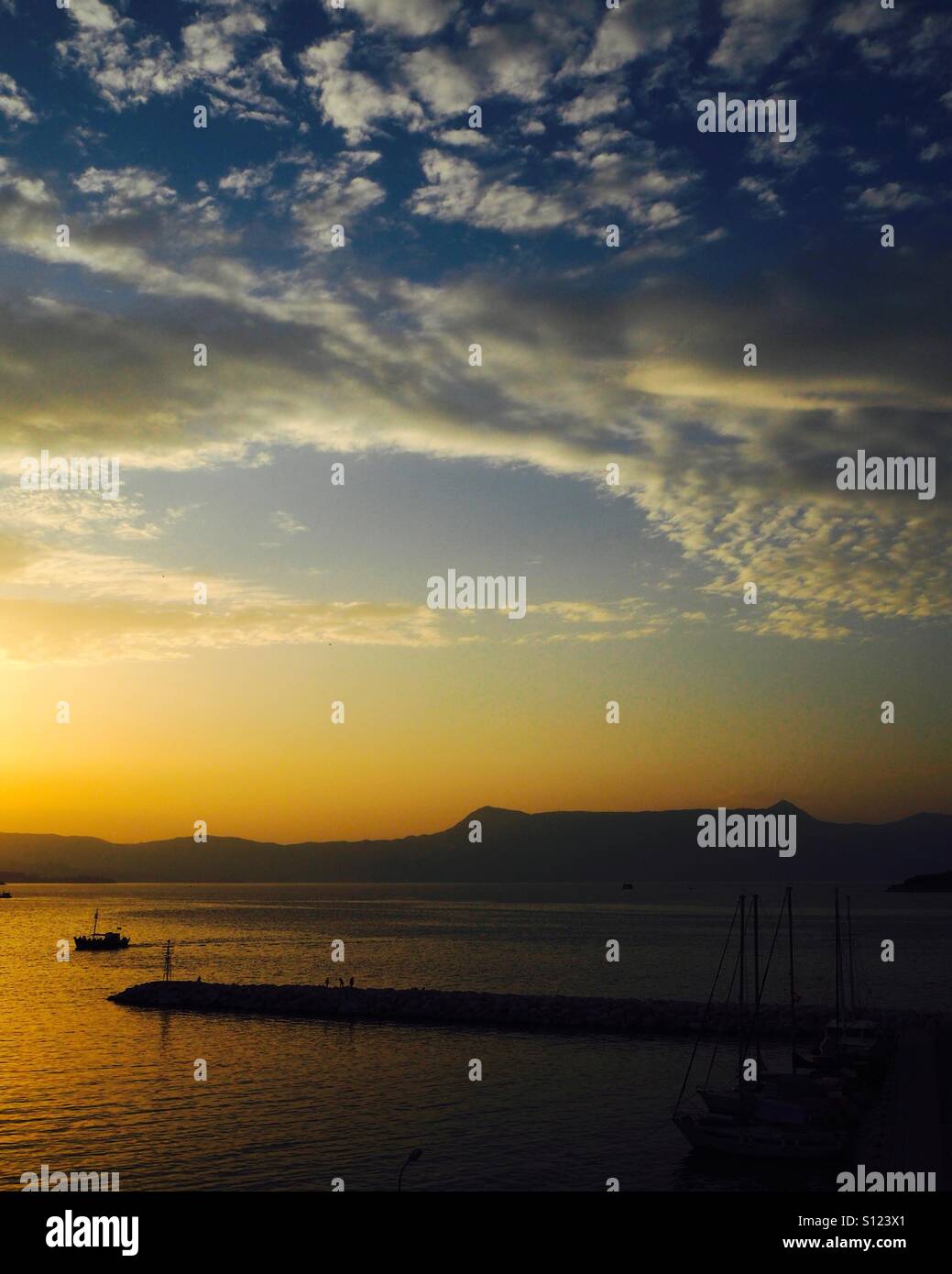 Corfu town harbour hi-res stock photography and images - Alamy
