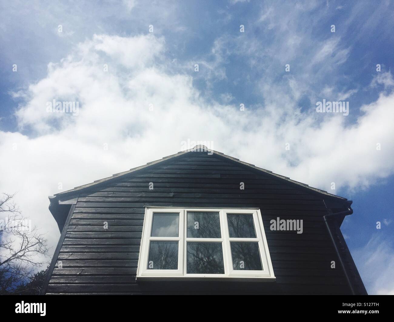 House window and roof Stock Photo - Alamy