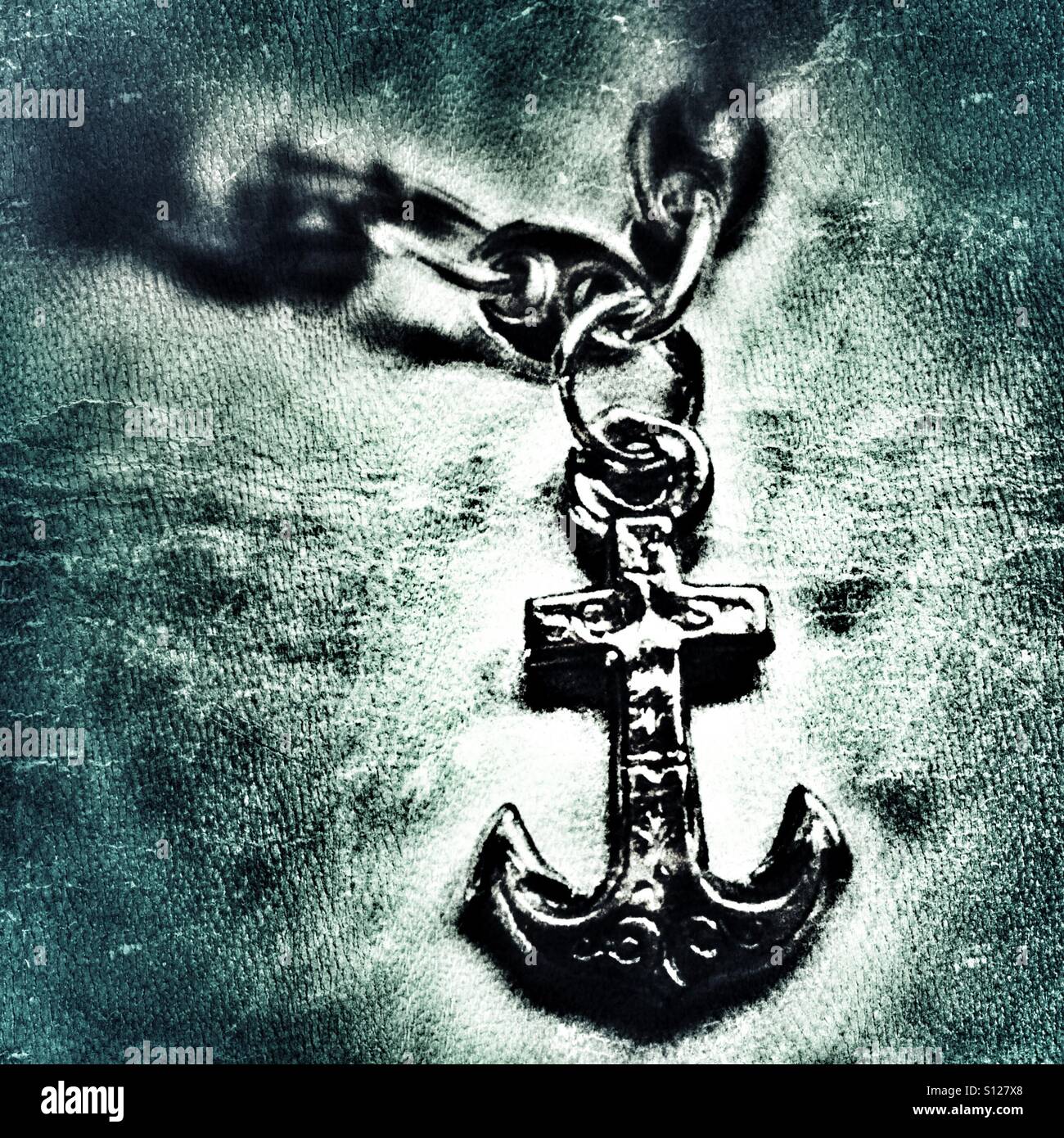 Antique jewellery, anchor on a charm bracelet Stock Photo - Alamy
