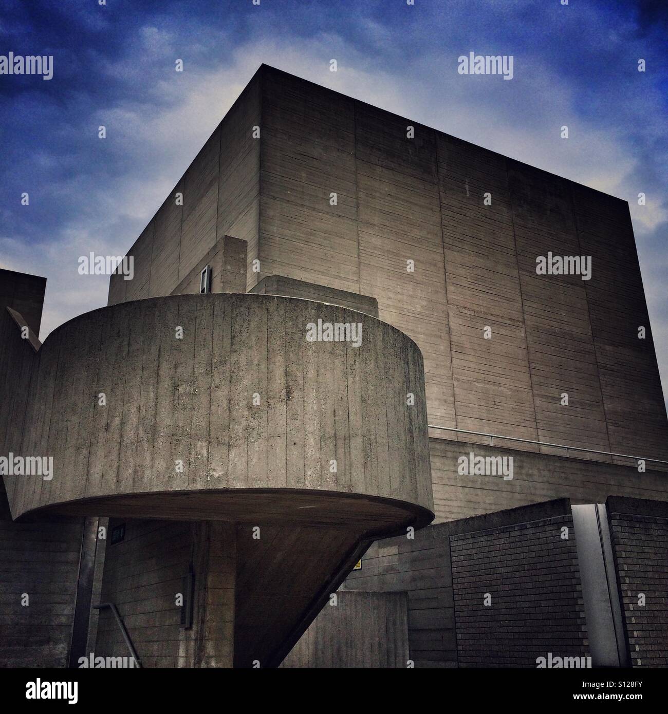 Brutalist architecture on London's south bank Stock Photo - Alamy