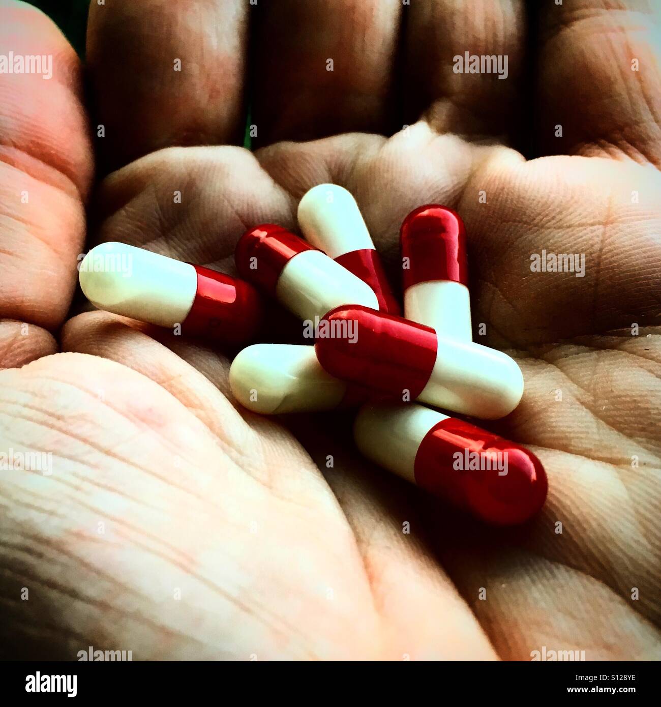 medicine in hands Stock Photo - Alamy