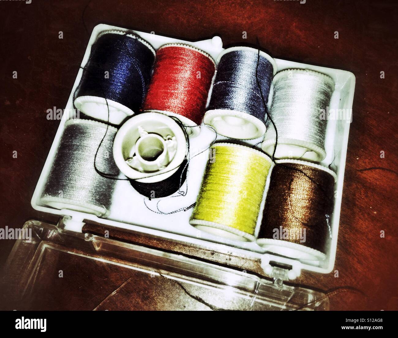 Spools of thread in a set Stock Photo - Alamy