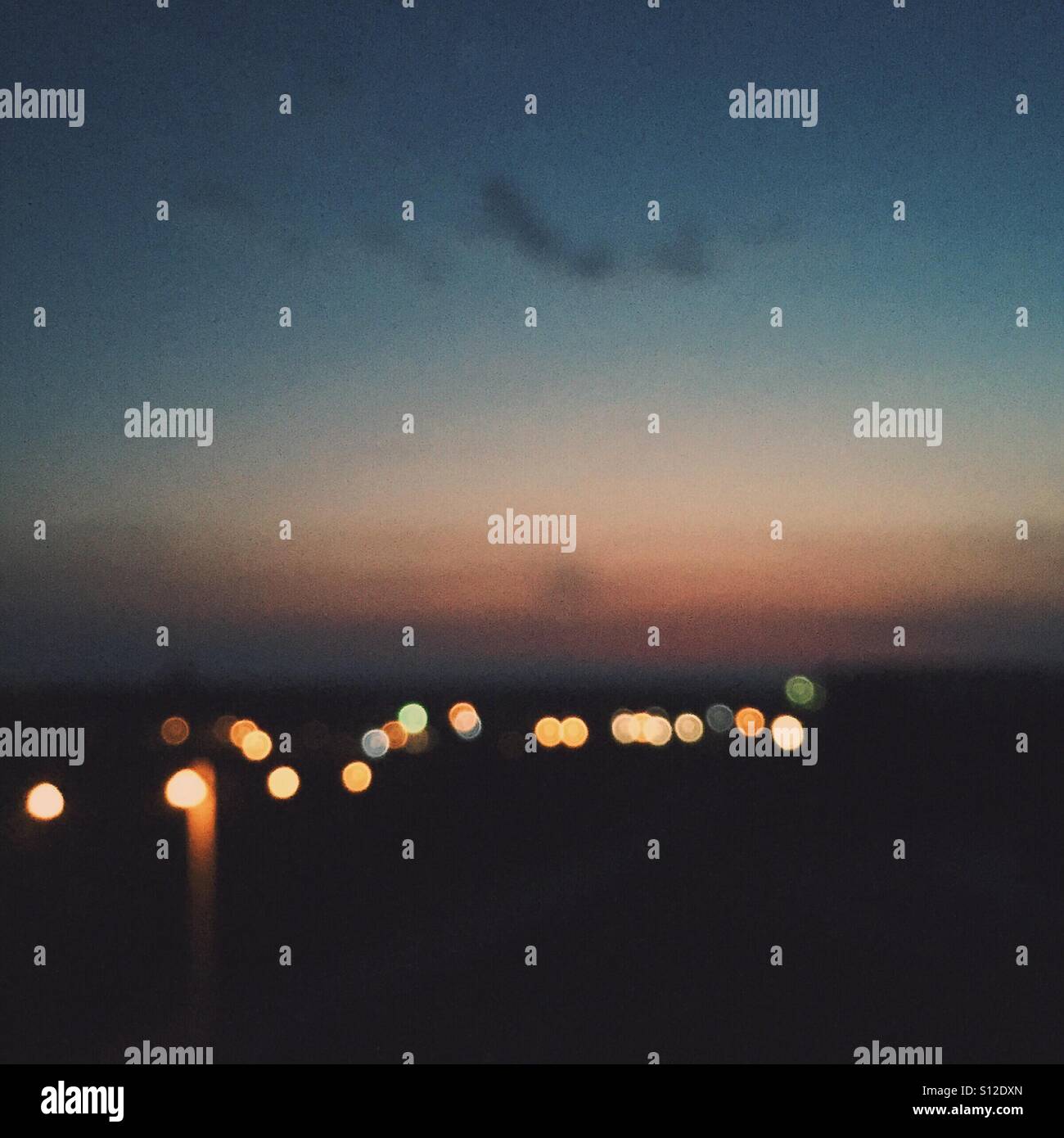 Sunset and lights hi-res stock photography and images - Alamy