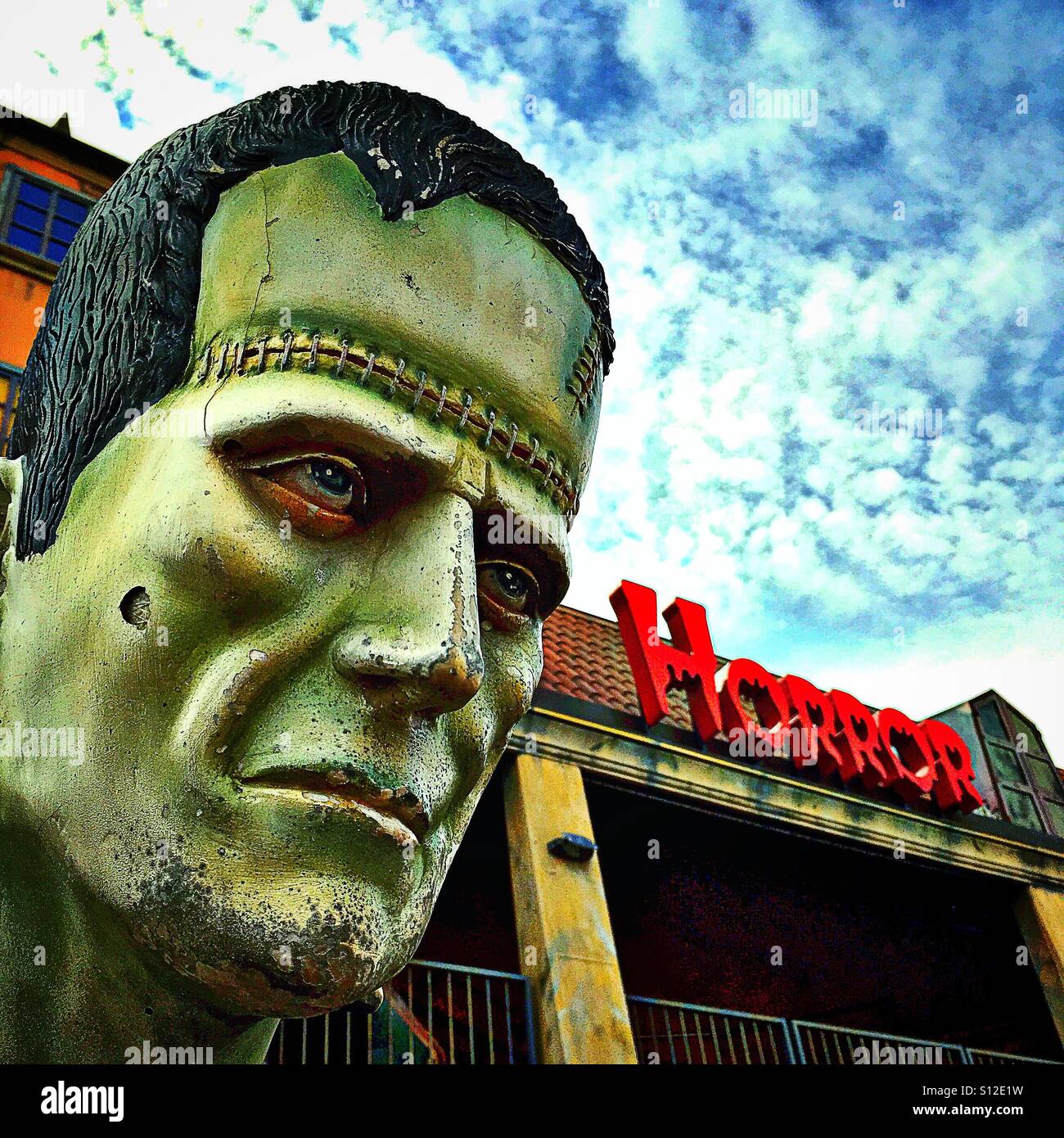 Ghost train funfair hi-res stock photography and images - Alamy